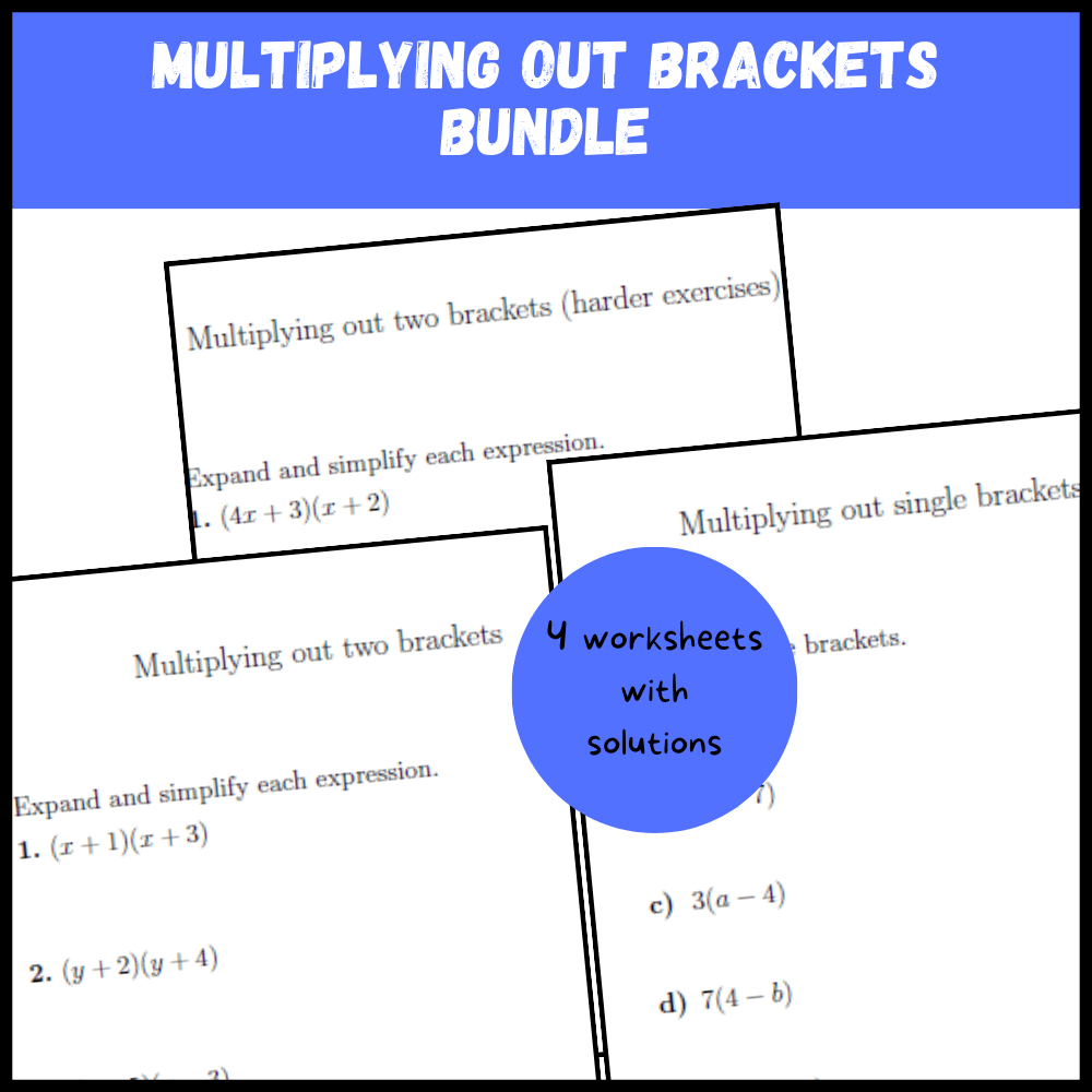 Multiplying out brackets Bundle