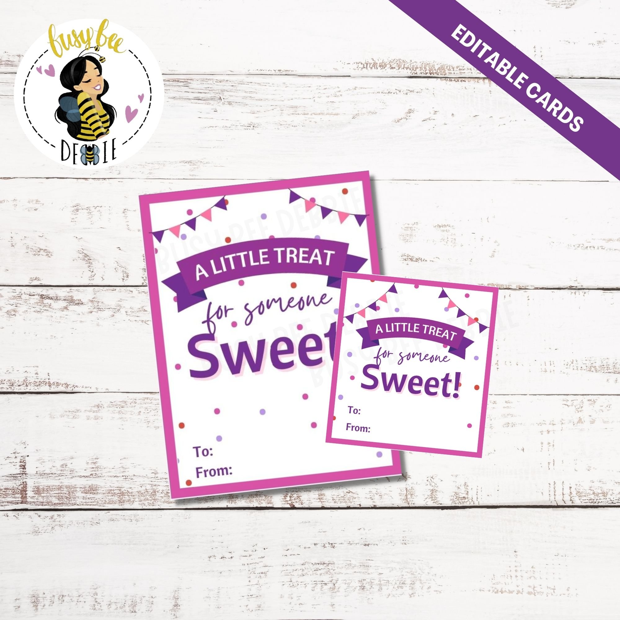 Editable Valentine's Day Card | Printable Valentine Treat Tag | A ...