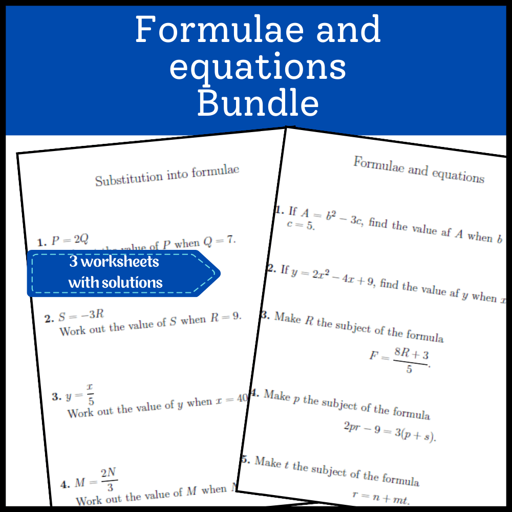 Formulae and equations Bundle