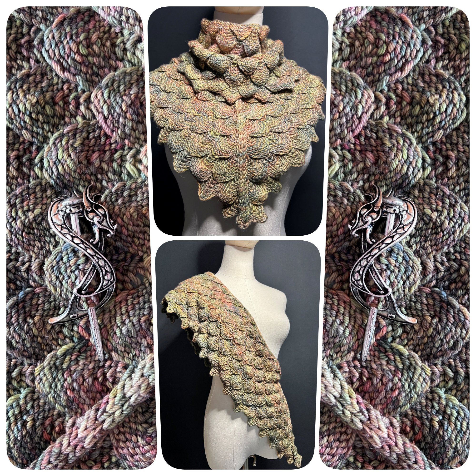 Year of the Dragon Cowl - Hand Knitting Pattern PDF - Payhip