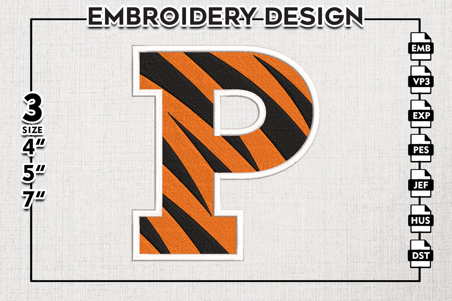 NCAA Princeton Tigers Logo Embroidery files, NCAA Princeton Tigers ...