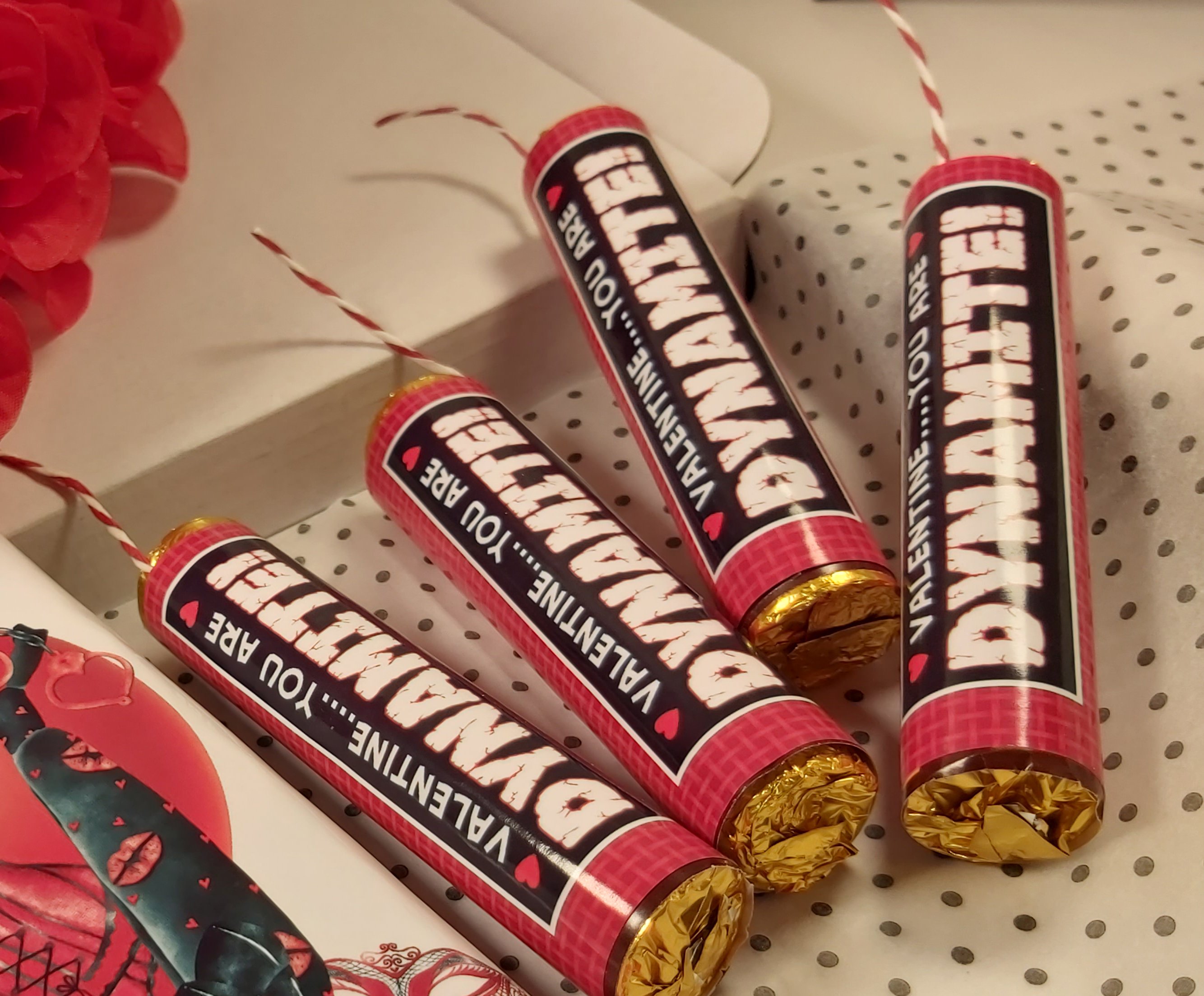 Dynamite Chocolate wrap bundle - Sexy valentine theme. Instant download ...