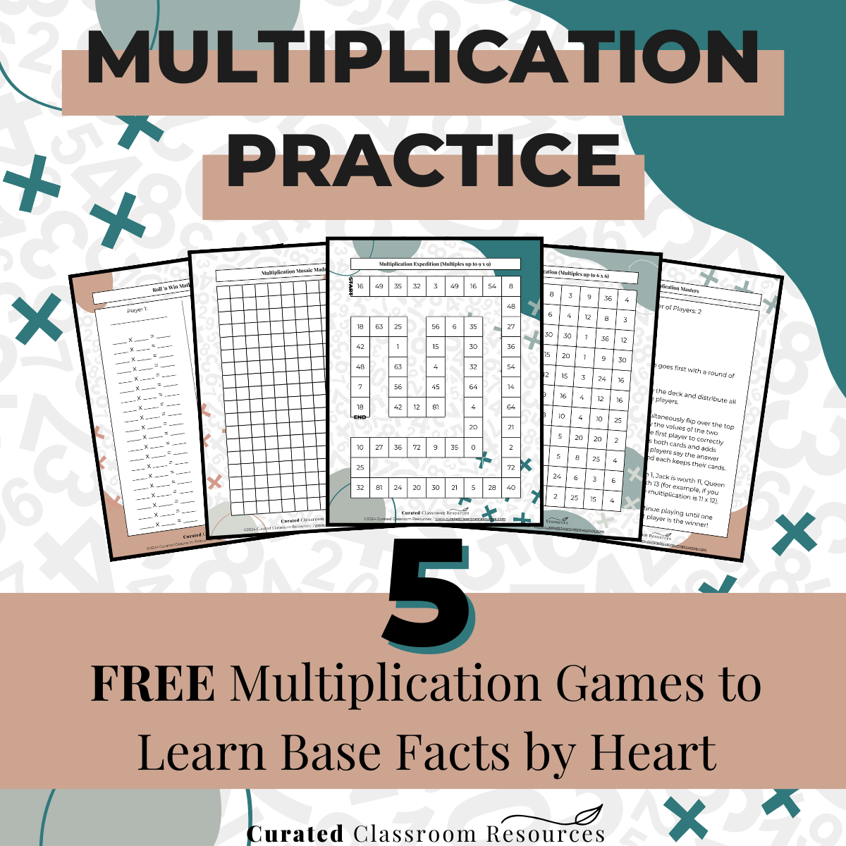 Multiplication Practice: 5 Free Multiplication Games to Learn Facts up ...