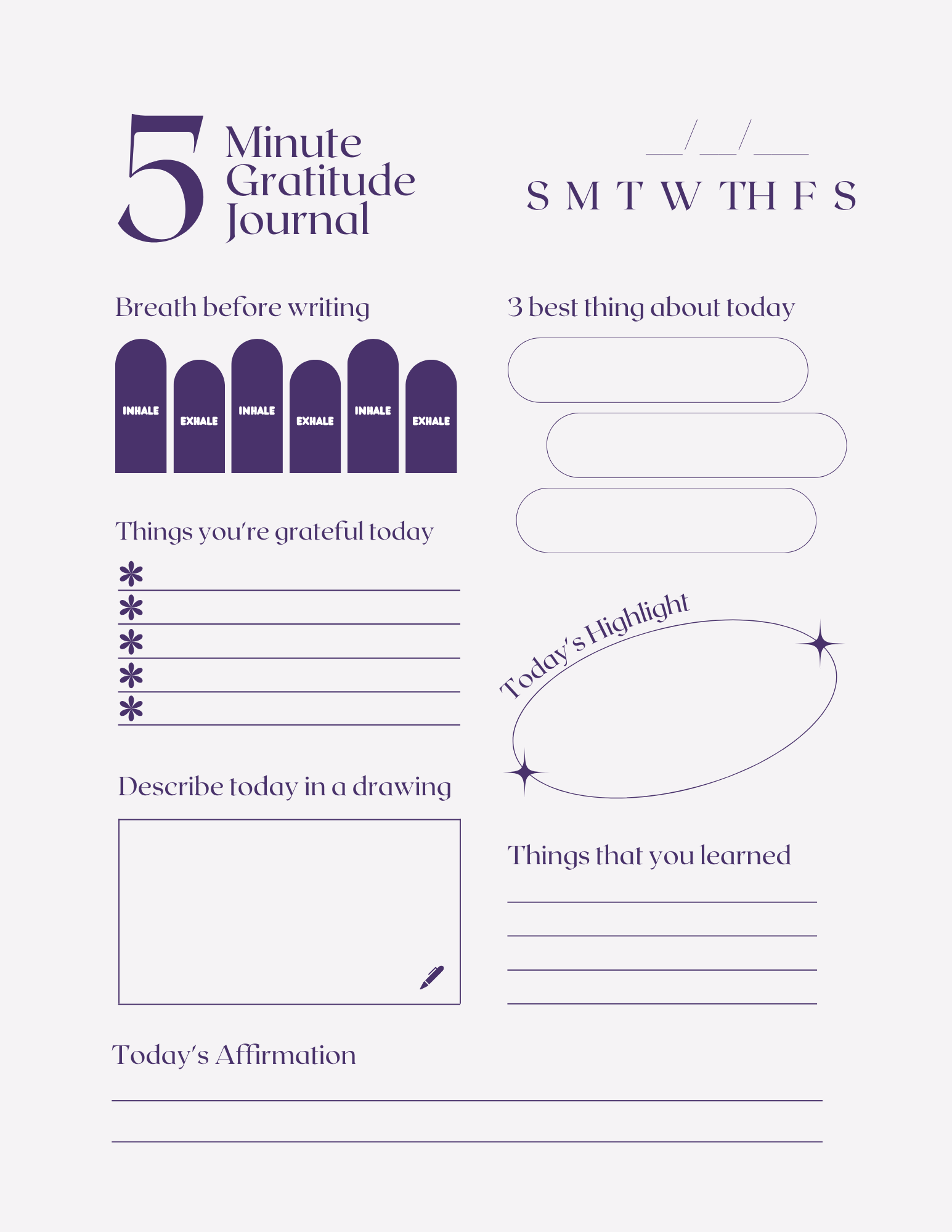 5 Minute Gratitude Journal - Payhip
