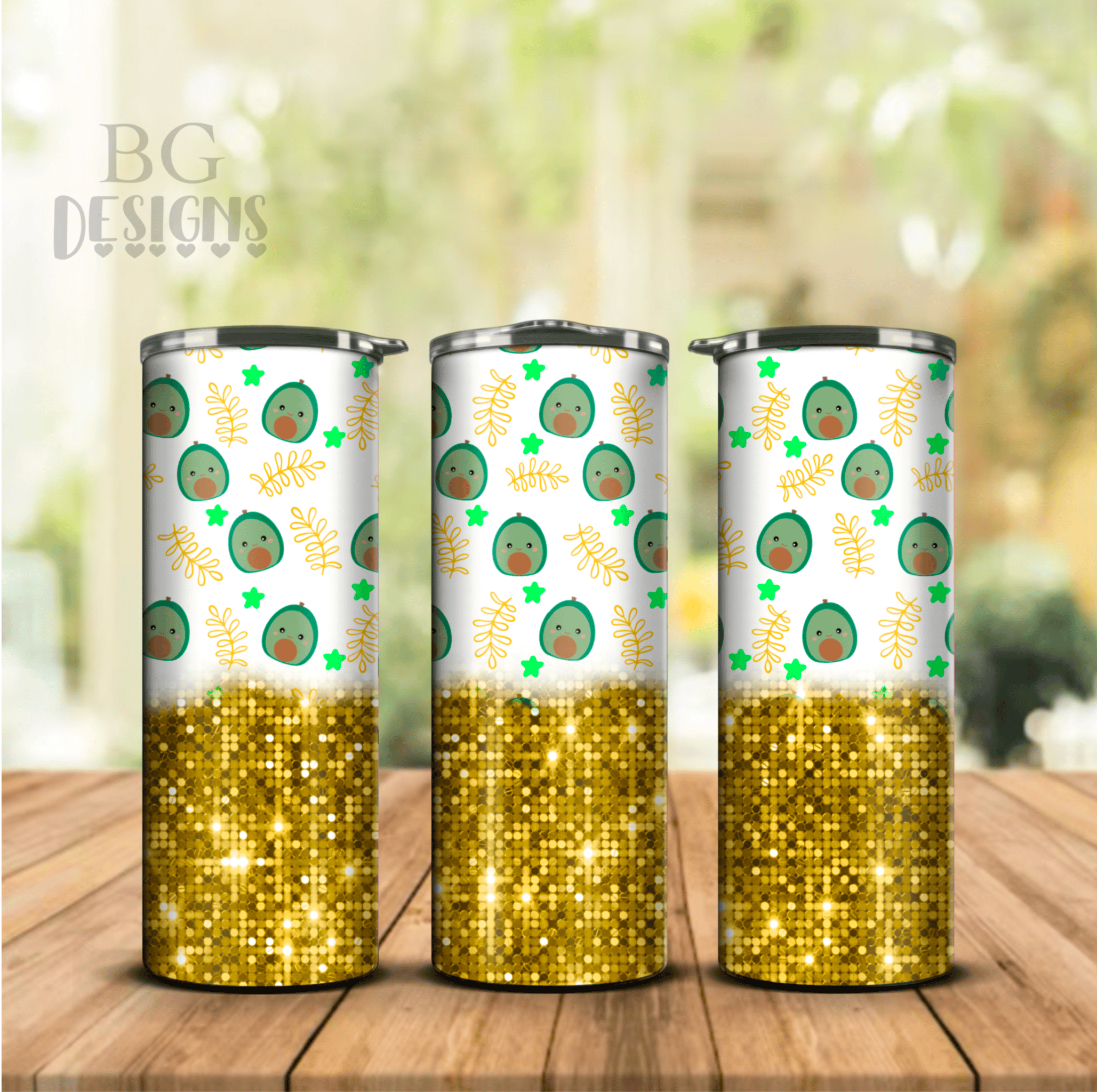20oz Skinny Avocado Gold Wrap - Payhip
