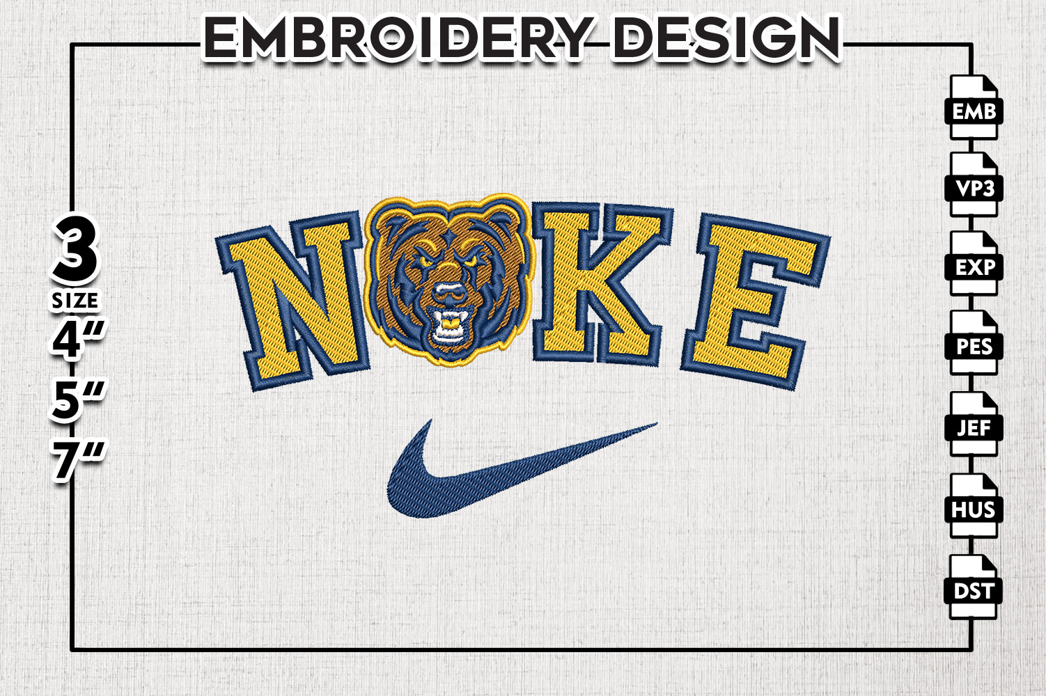 Nike NCAA UC Riverside Highlanders Team Logo Embroidery files, NCAA UC ...