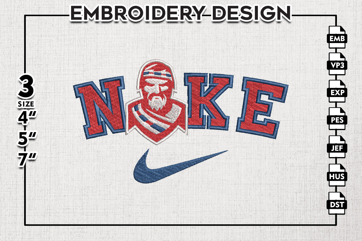Nike NCAA Radford Highlanders Team Logo Embroidery files, NCAA Radford ...