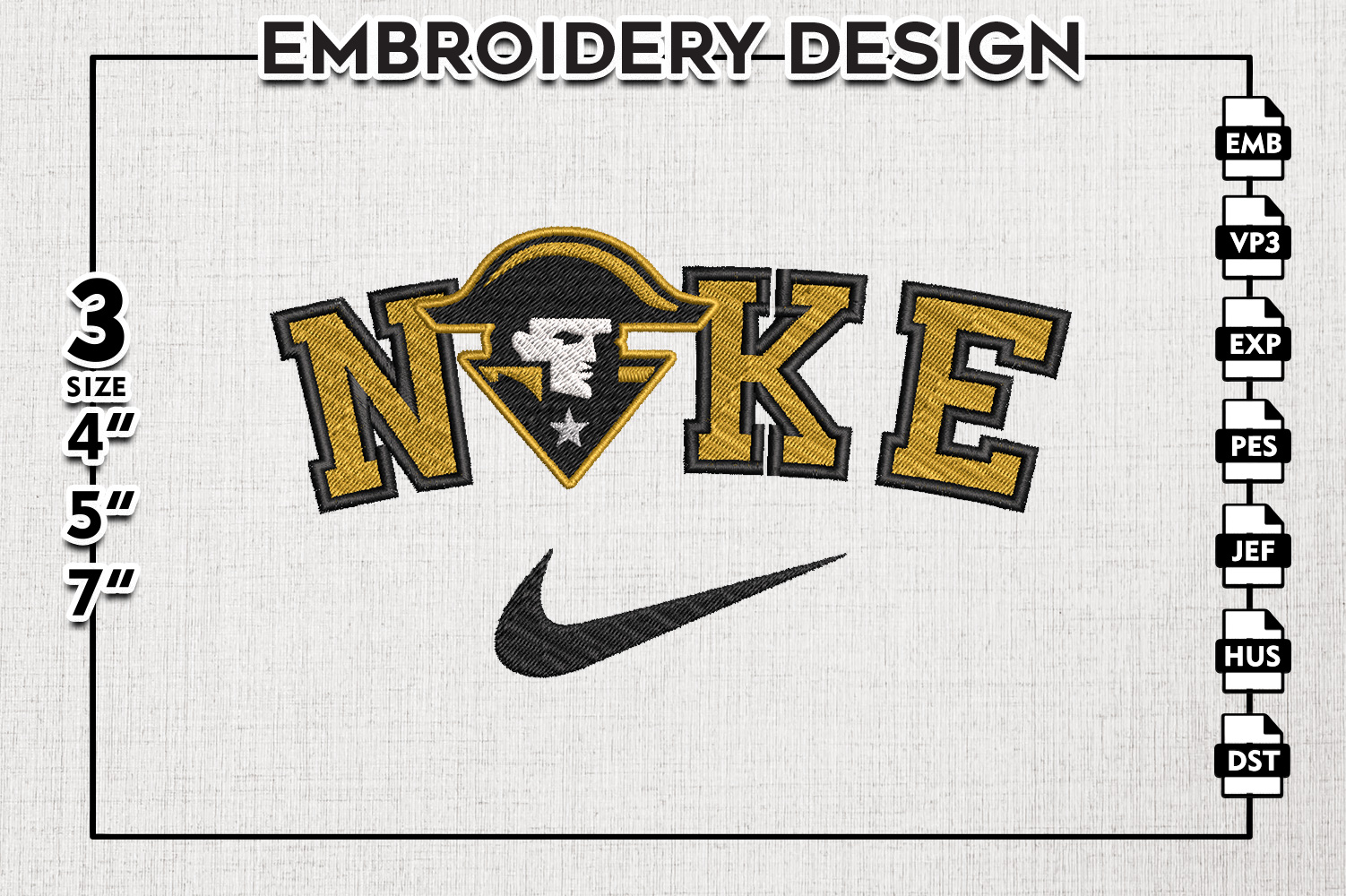 Nike NCAA Vanderbilt Commodores Team Logo Embroidery files, NCAA ...