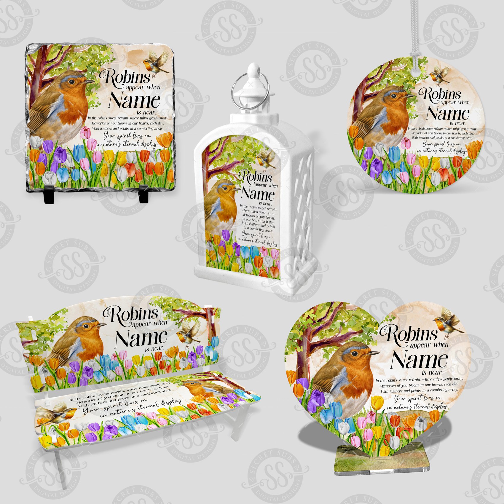 Robin Tulips Memorial Bundle (Ver 2) - Payhip