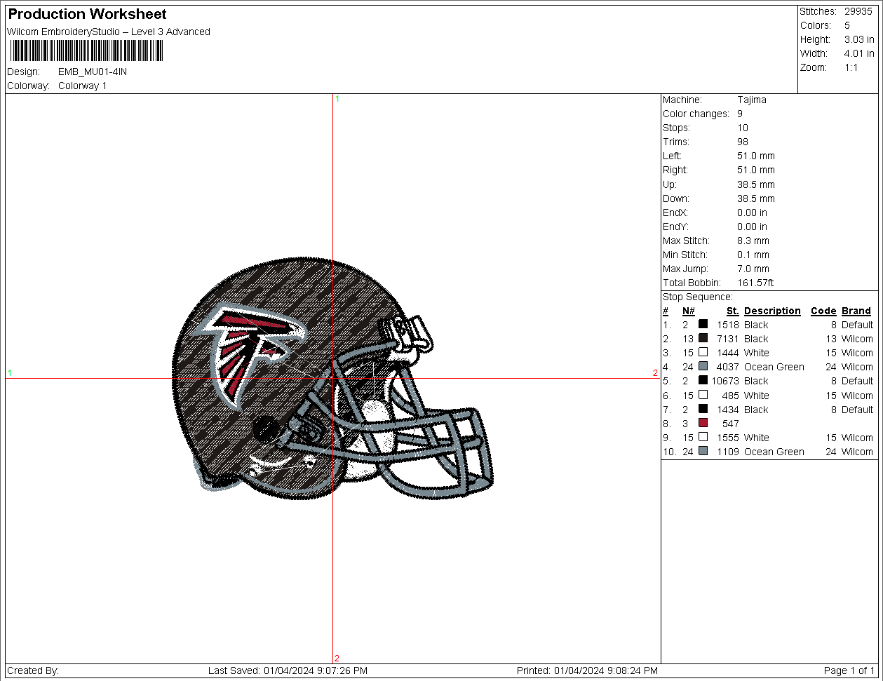 Atlanta Falcons Helmet Embroidery Designs, Machine Embroidery Files ...