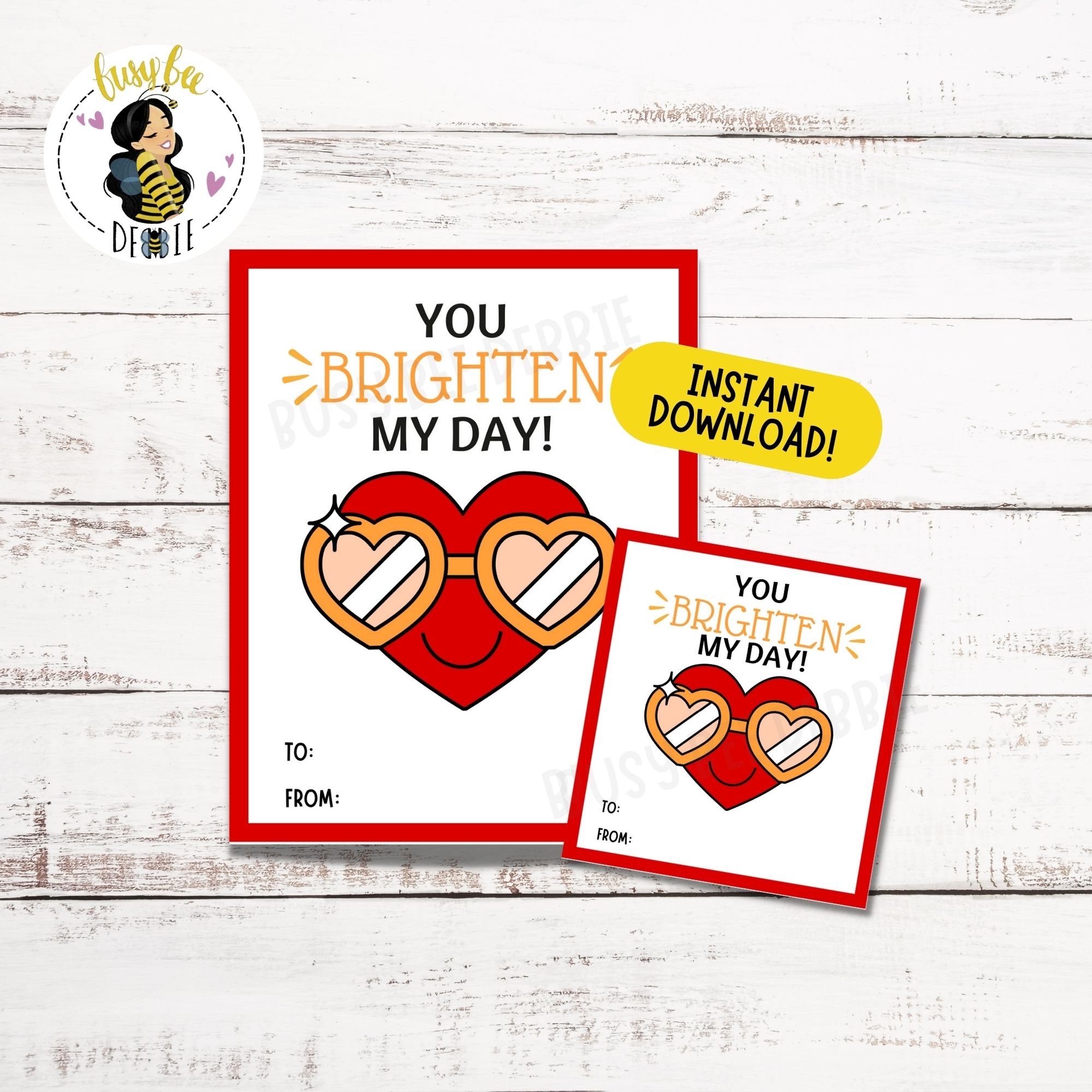 Printable Valentines Day Cards for Kids | Valentine Tags | Heart ...