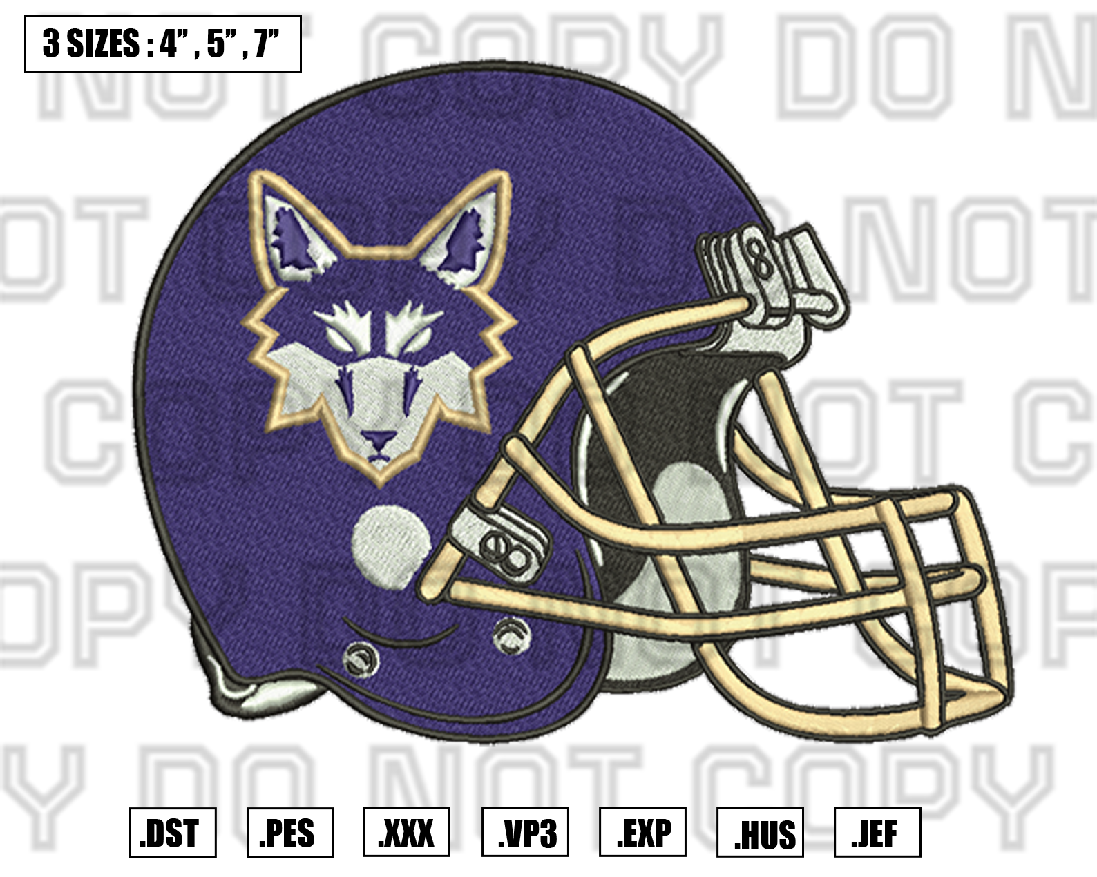 Washington Huskies Helmet Embroidery Designs, Machine Embroidery Files ...