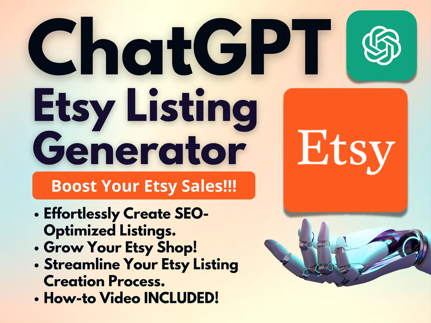 Chat GPT Etsy Listing Generator