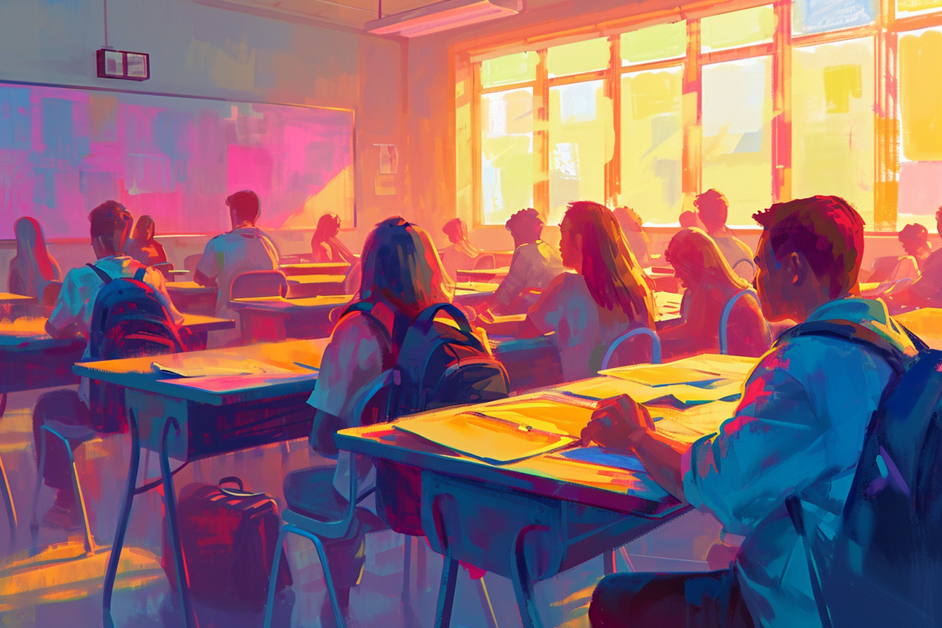 Learning Glow - Classroom Ambiance Illustration