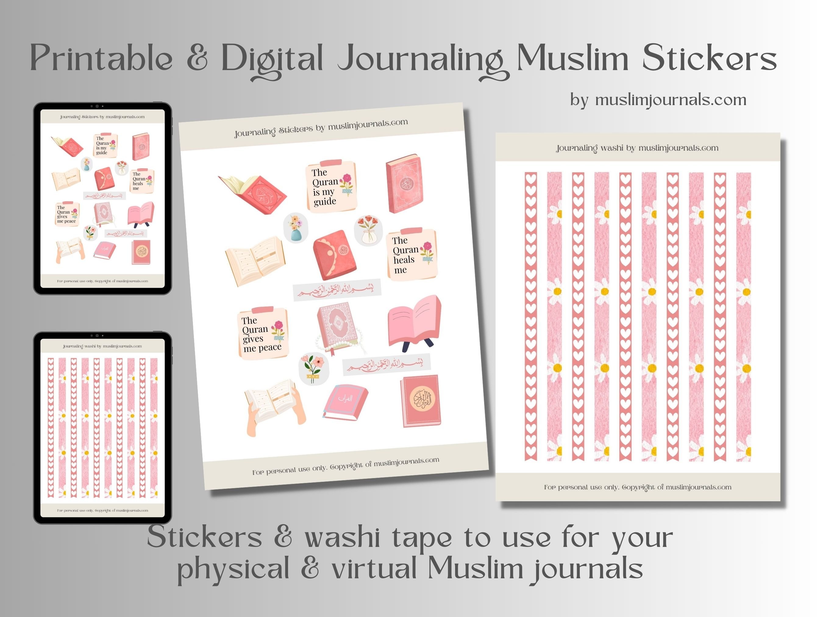 Quran Journaling Stickers Printable & Digital Set 4 - Payhip