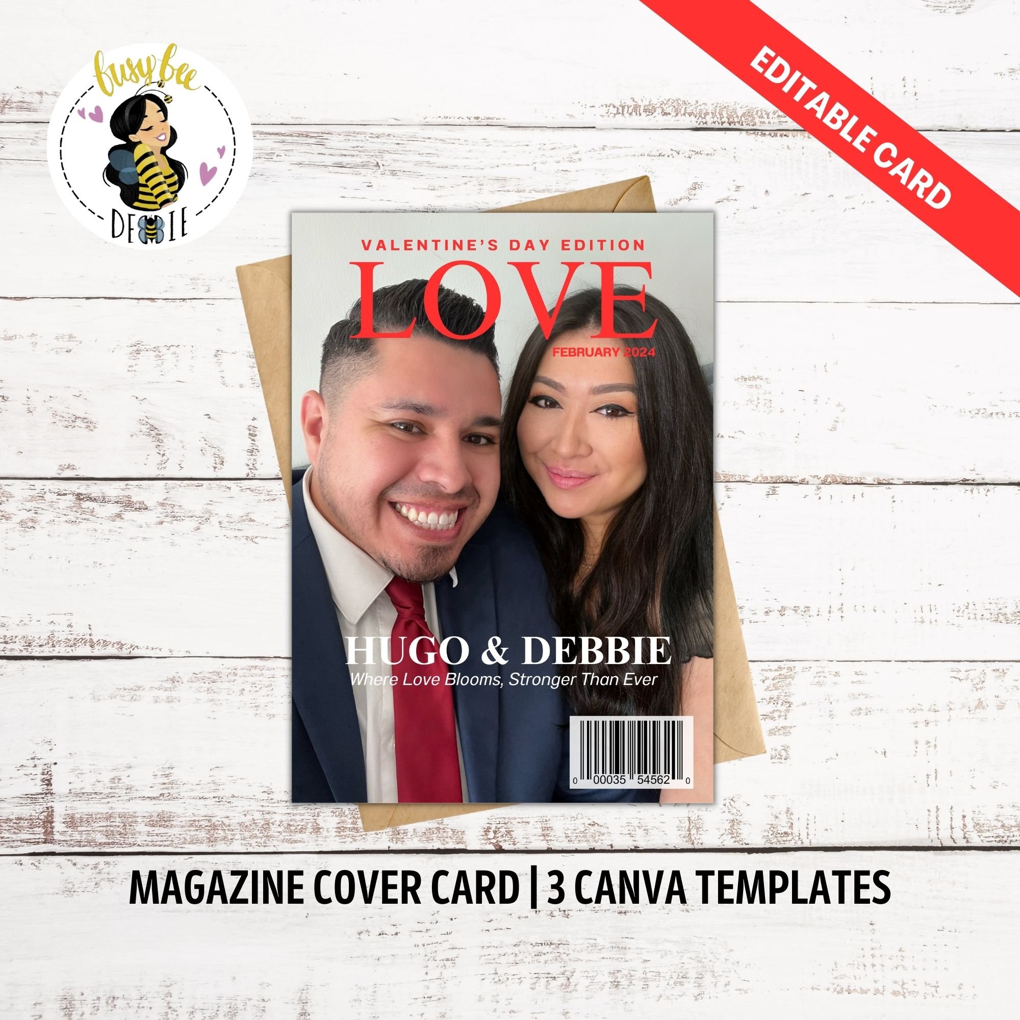 Editable Valentine's Day Card Magazine Cover Template | Valentine's Day ...