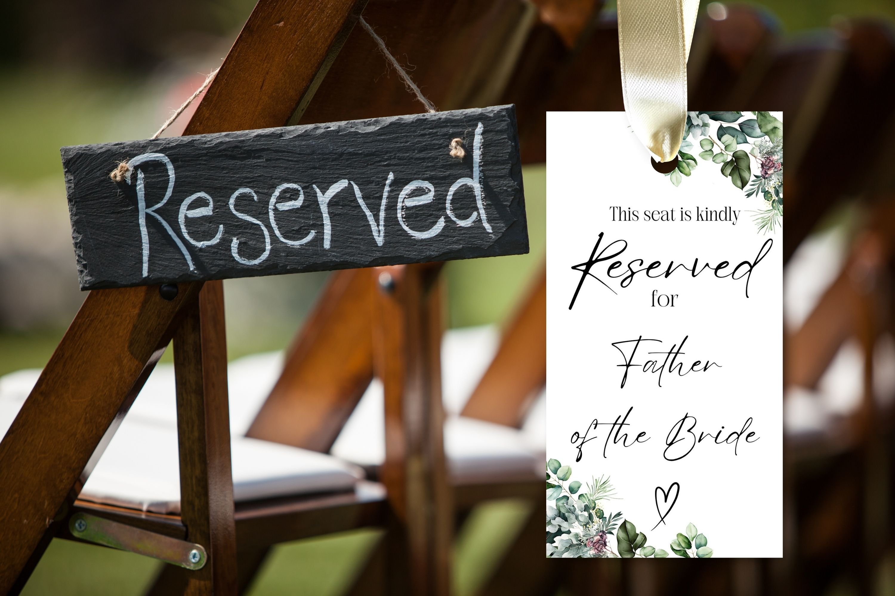 Wedding seating tags CANVA TEMPLATE - Payhip