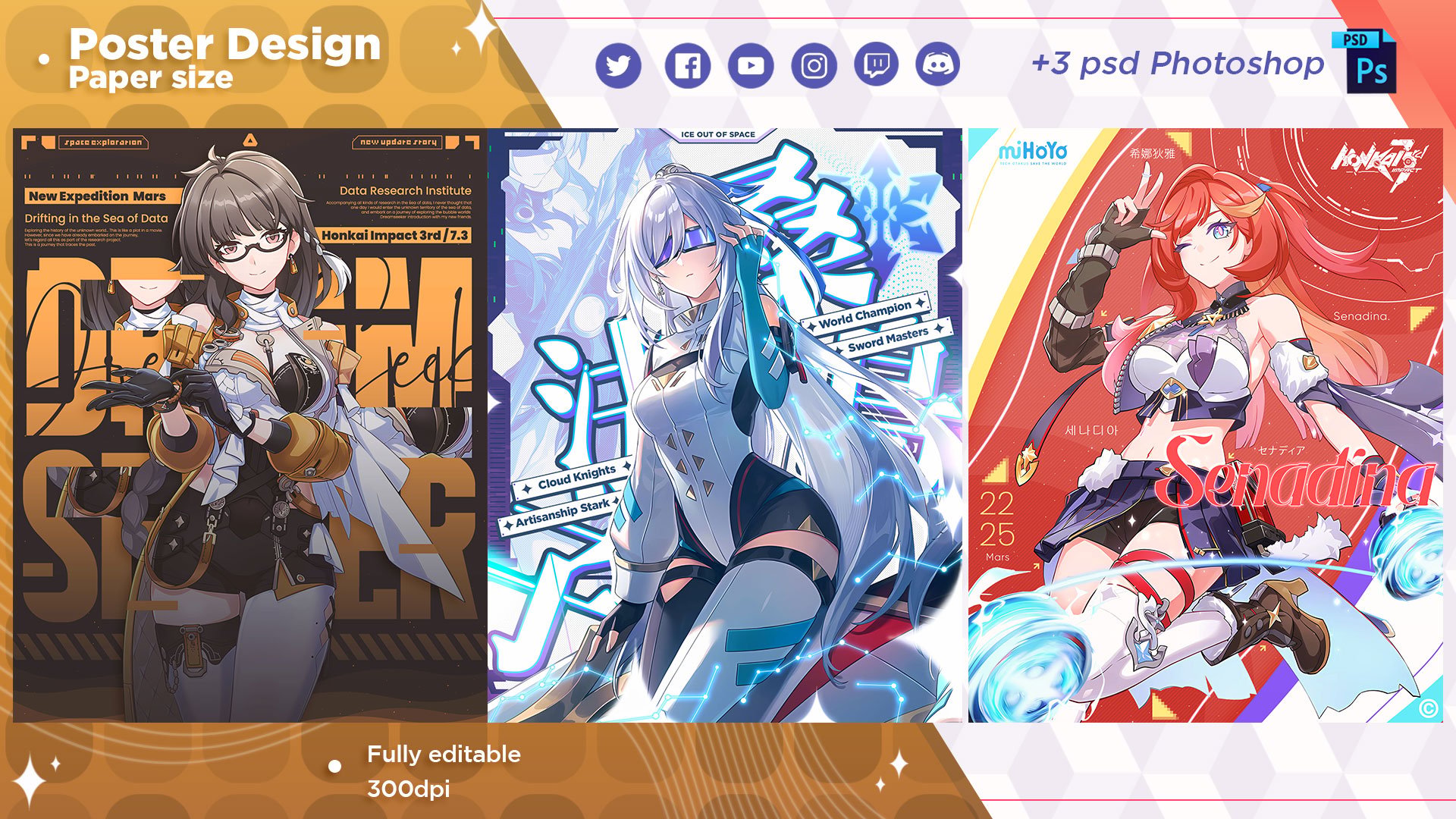 Honkai Poster Design pack - Payhip