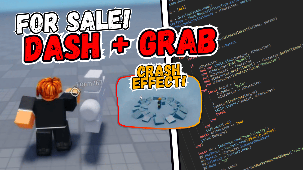 [SALE!] - DASH GRAB SKILL ROBLOX STUDIO - Payhip