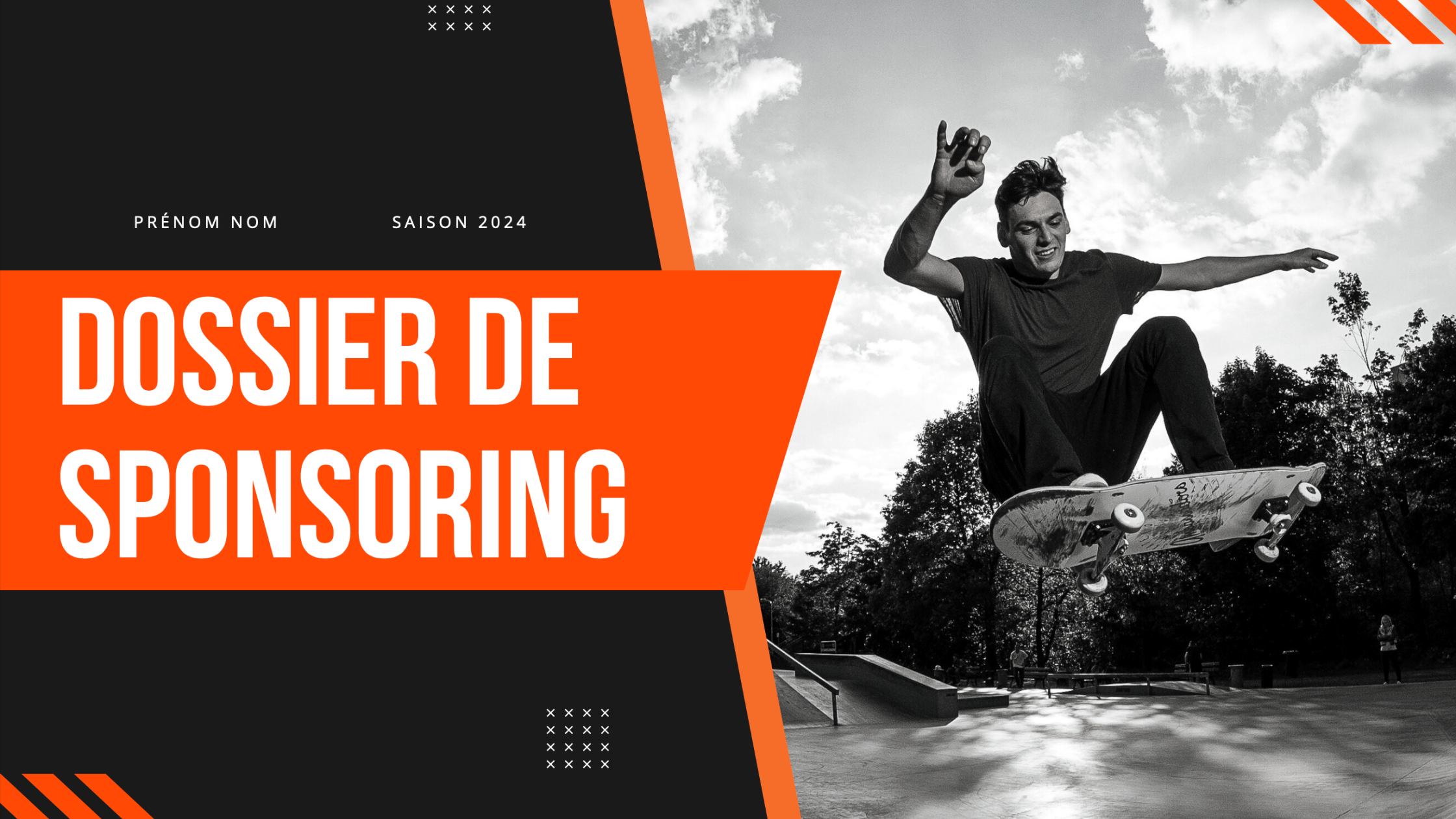 Dossier de Sponsoring - Orange & Black - Payhip