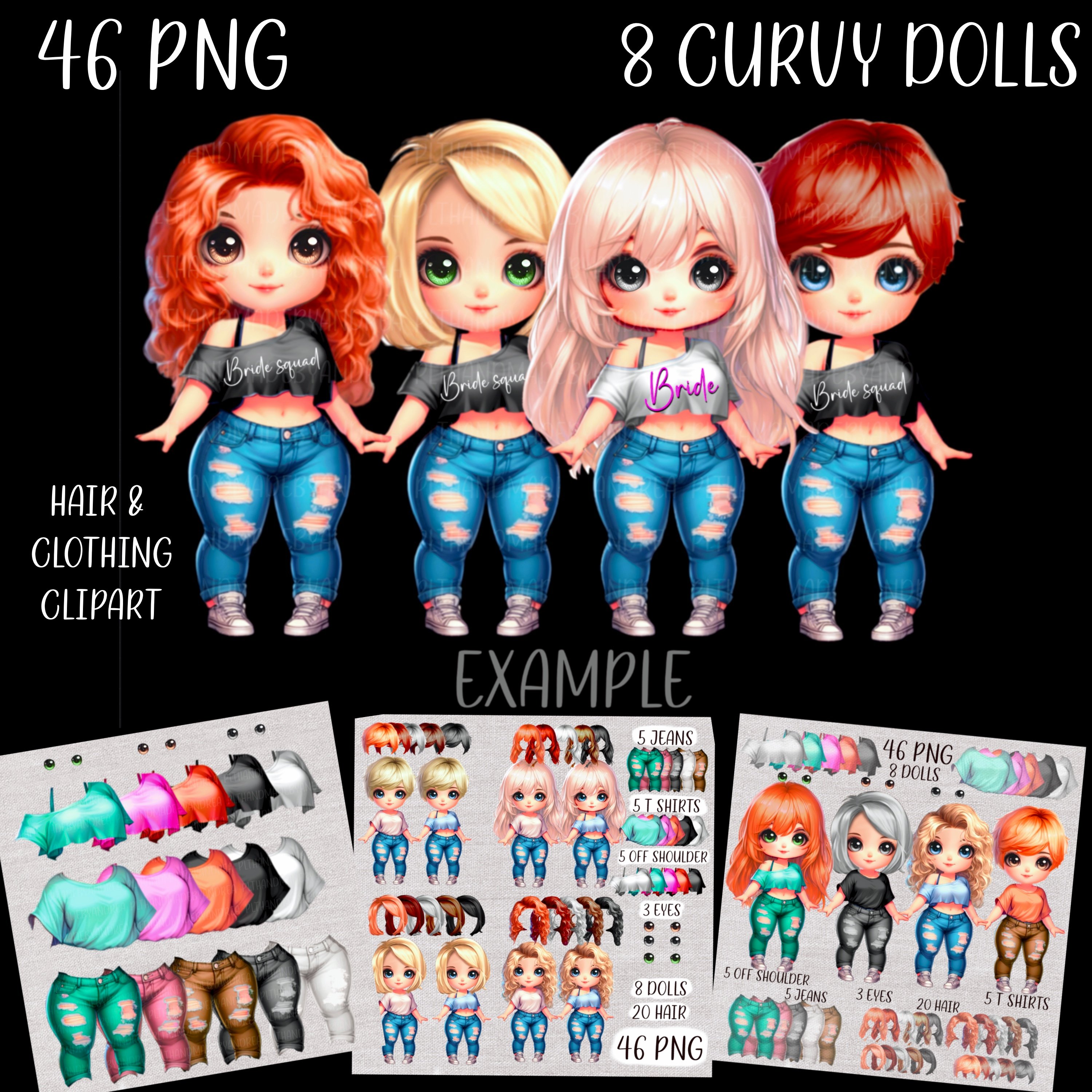 DesignsByAndrea - Chibi dolls - Payhip