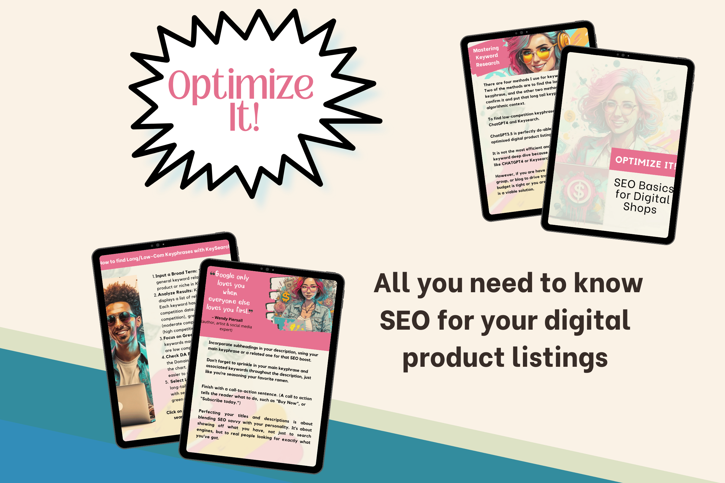 PLR Ebook Optimize It! SEO Basics for Digital Shops - Payhip