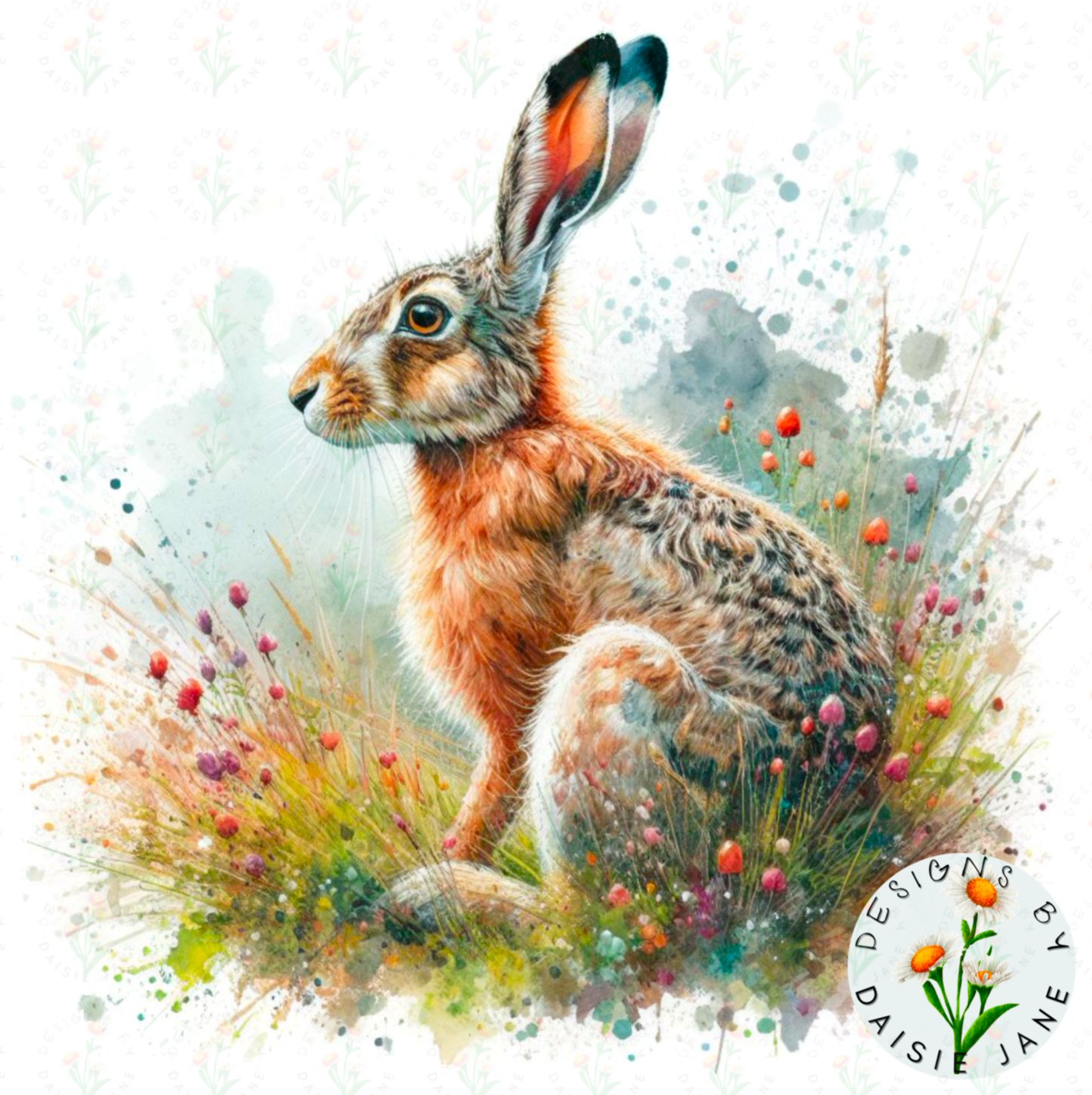 Meadow Hares. 2 Files - Payhip