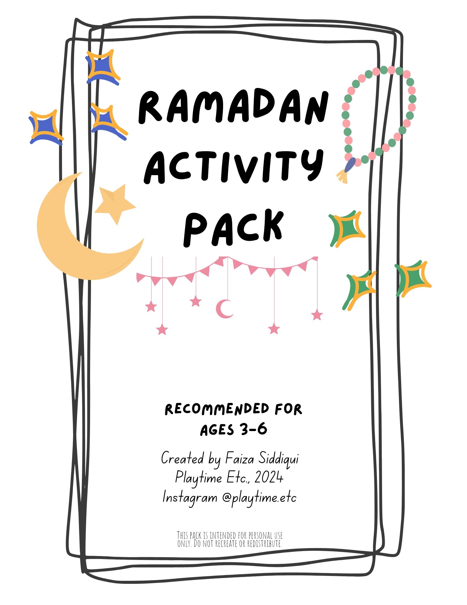 Ramadan Activity Pack Ages 3-6 - Payhip