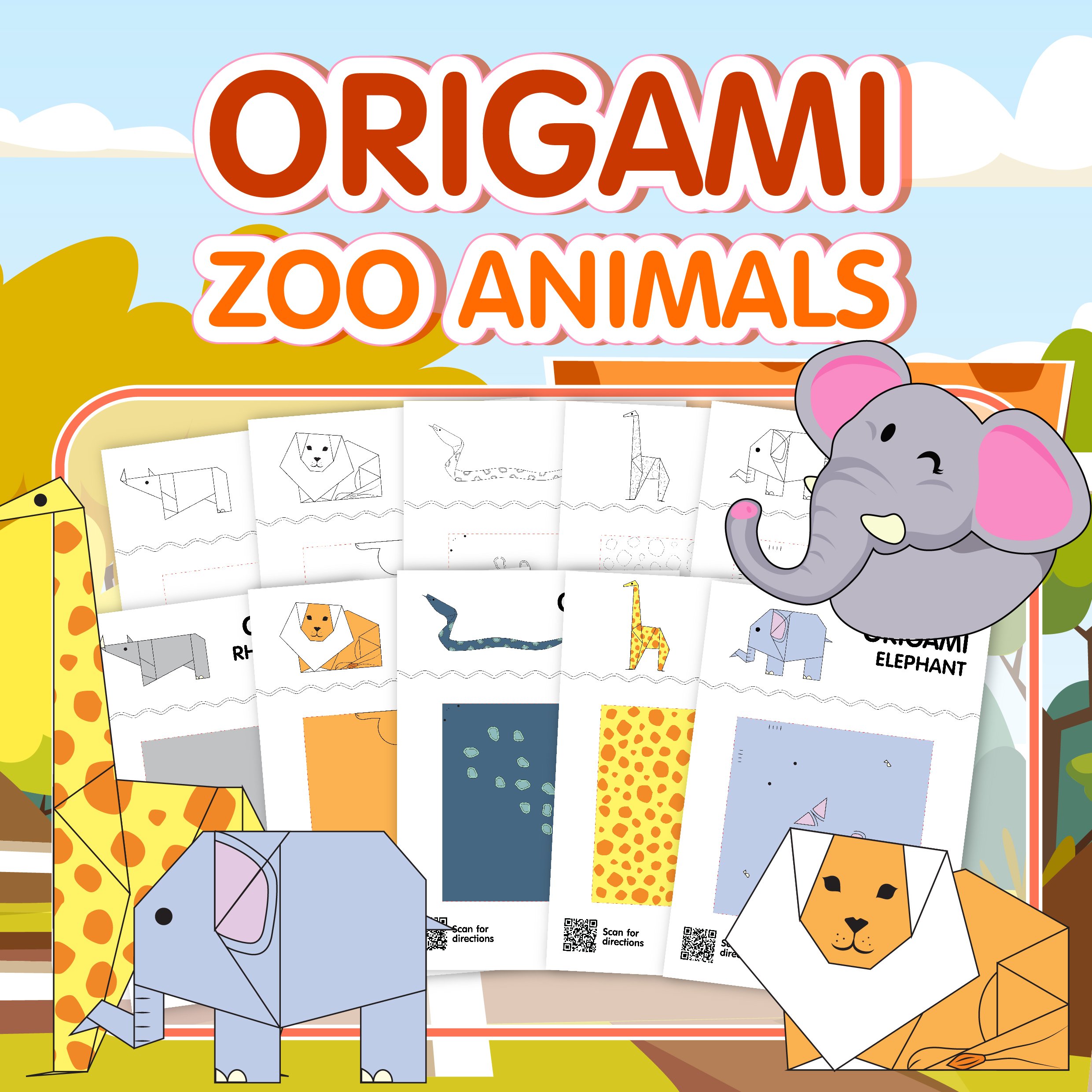 Origami Zoo and African Animals - Payhip