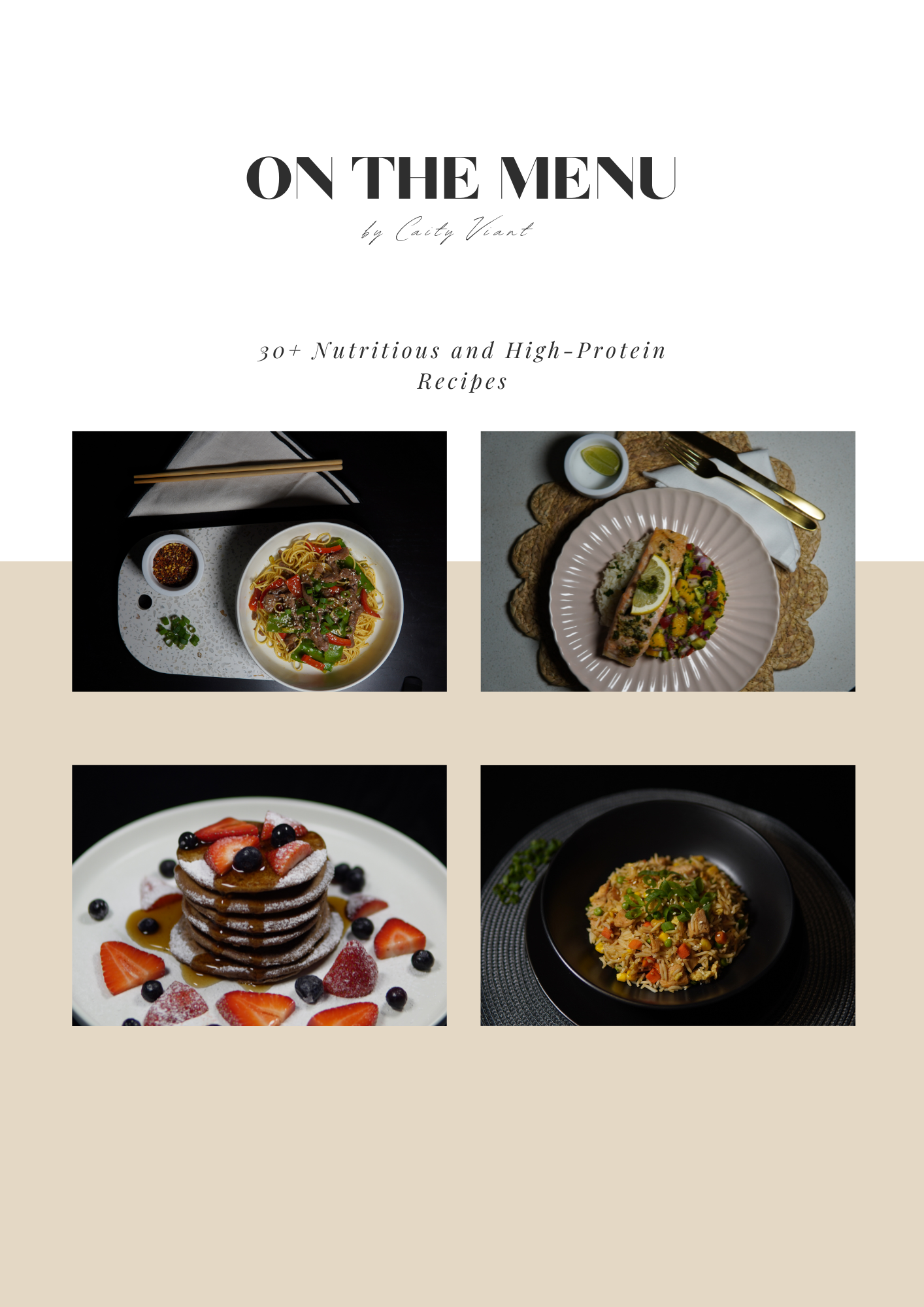 ON THE MENU - RECIPE EBOOK - Payhip