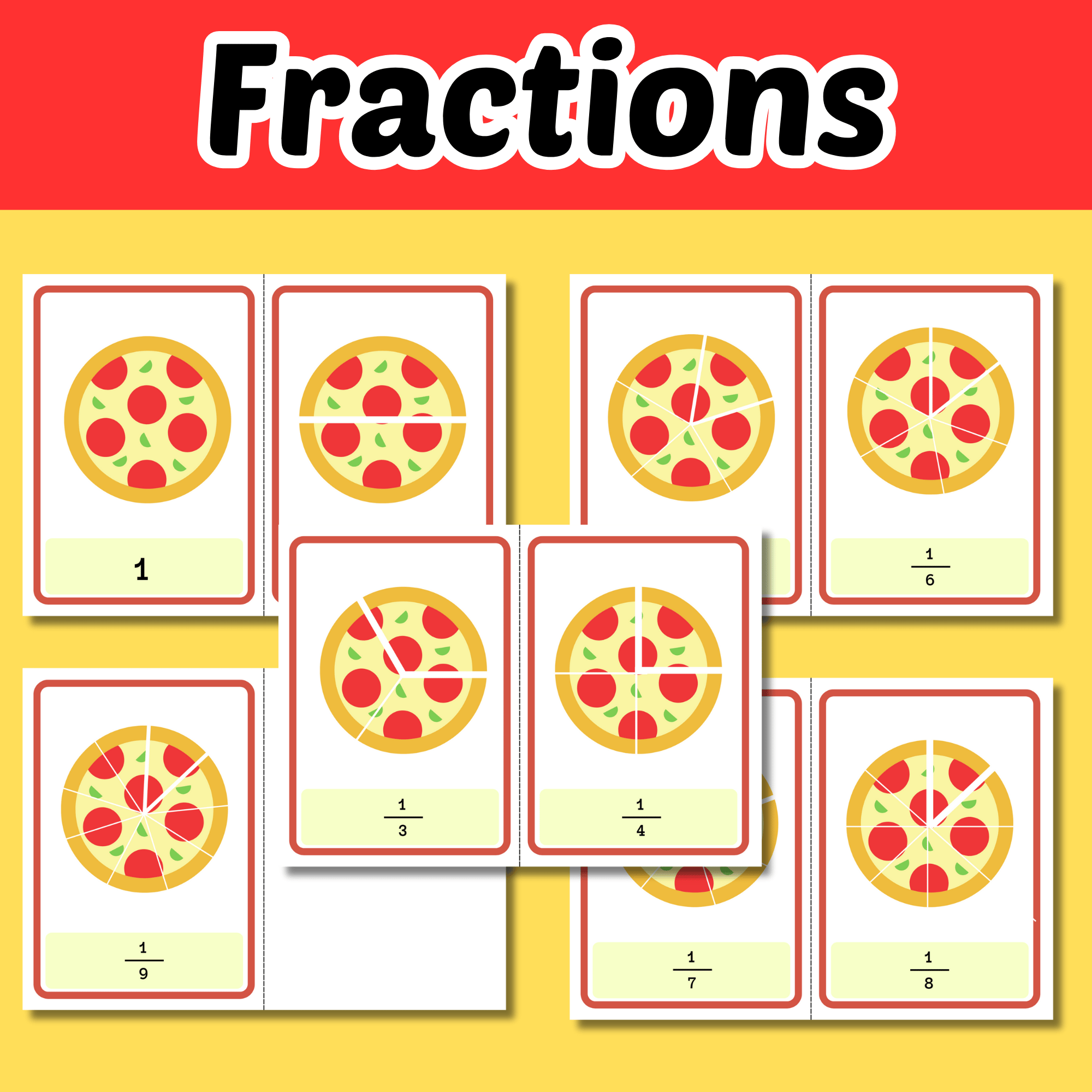 Pizza Fractions Math - Payhip