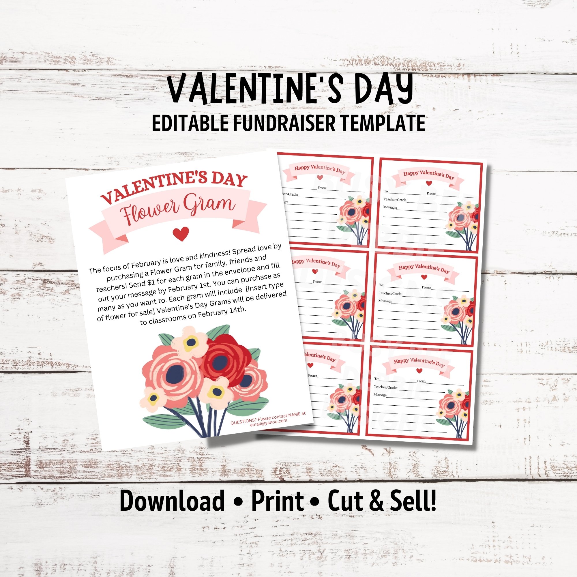 Sweet Messages for a Cause: Editable Valentine's Day Candy Gram - Payhip