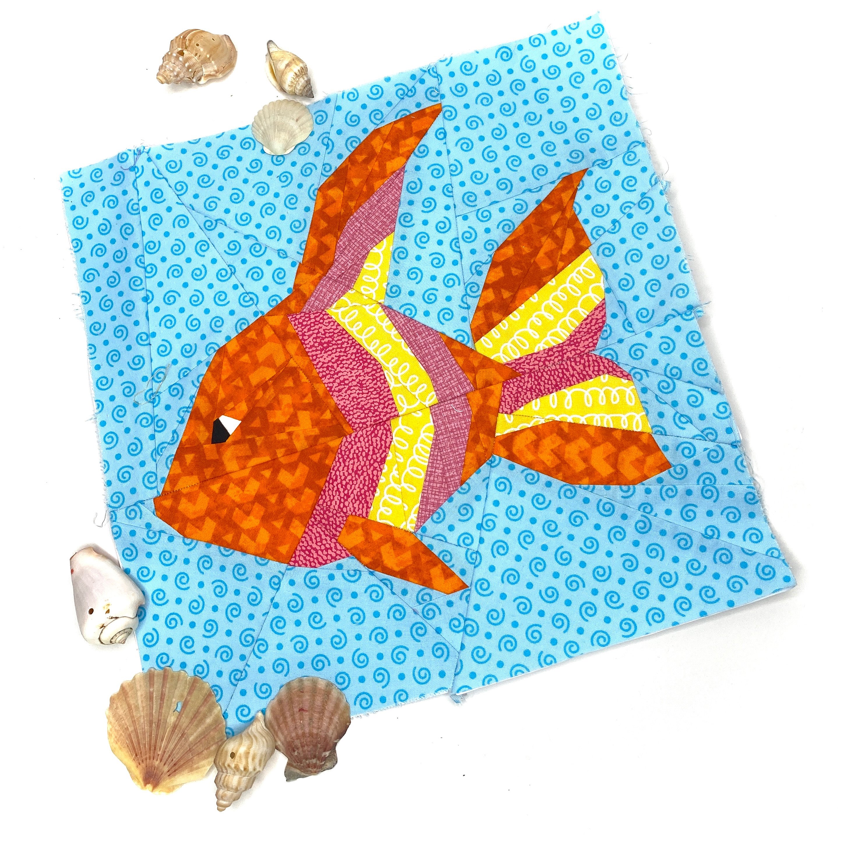 Angel Fish Quilt Block Pattern