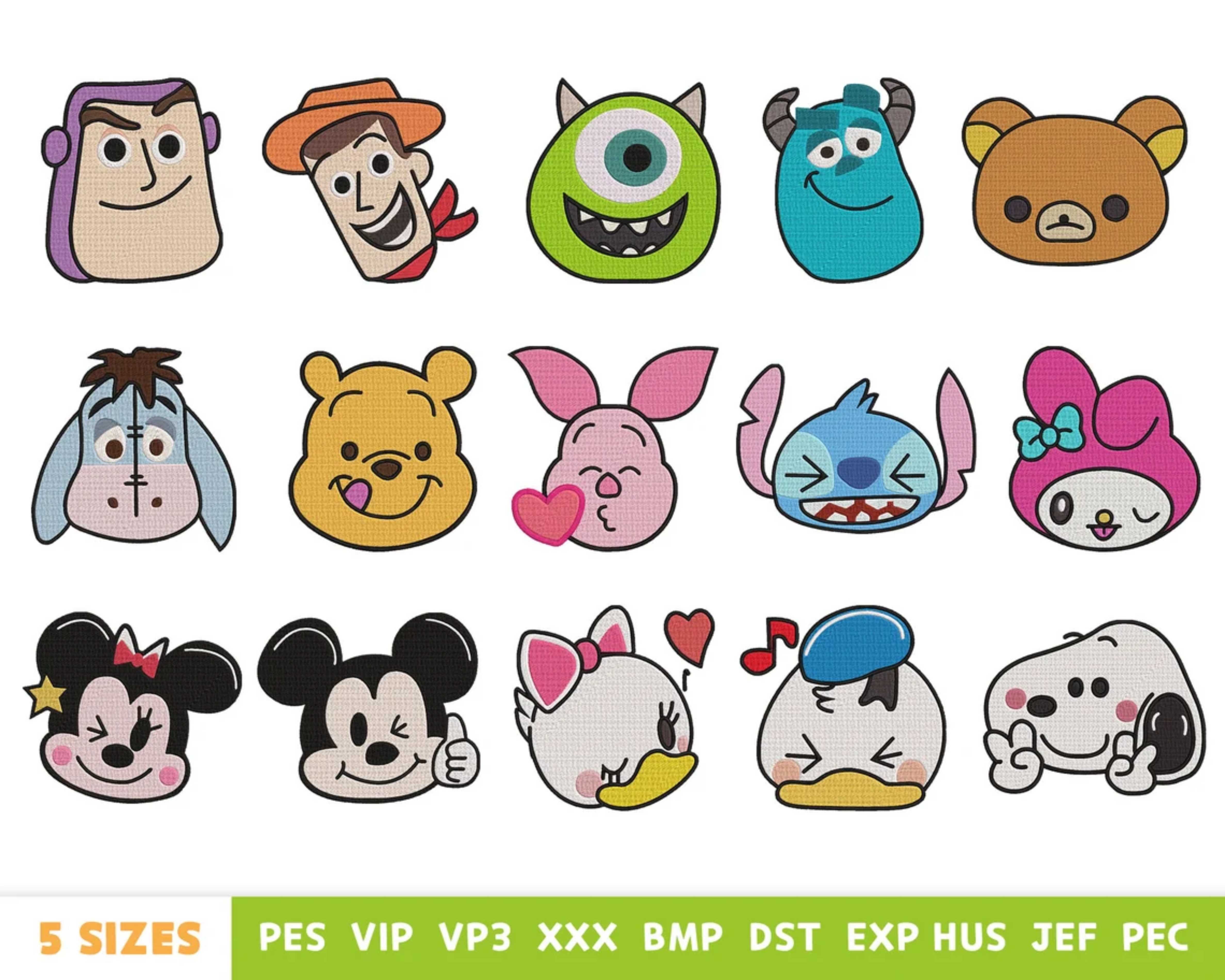 Machine embroidery design bundle, baby cartoon, INSTANT DOWNLOAD - Payhip