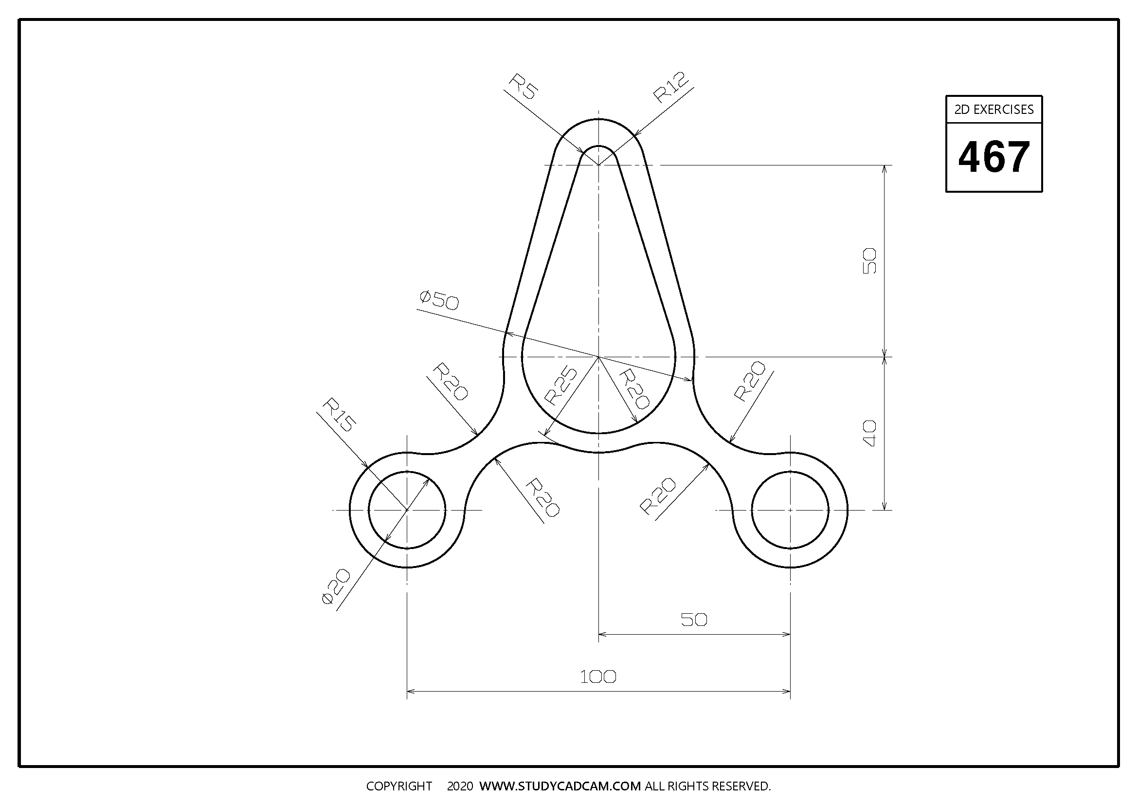 STUDYCADCAM 2D CAD EXERCISES 467 (PDF) - Payhip