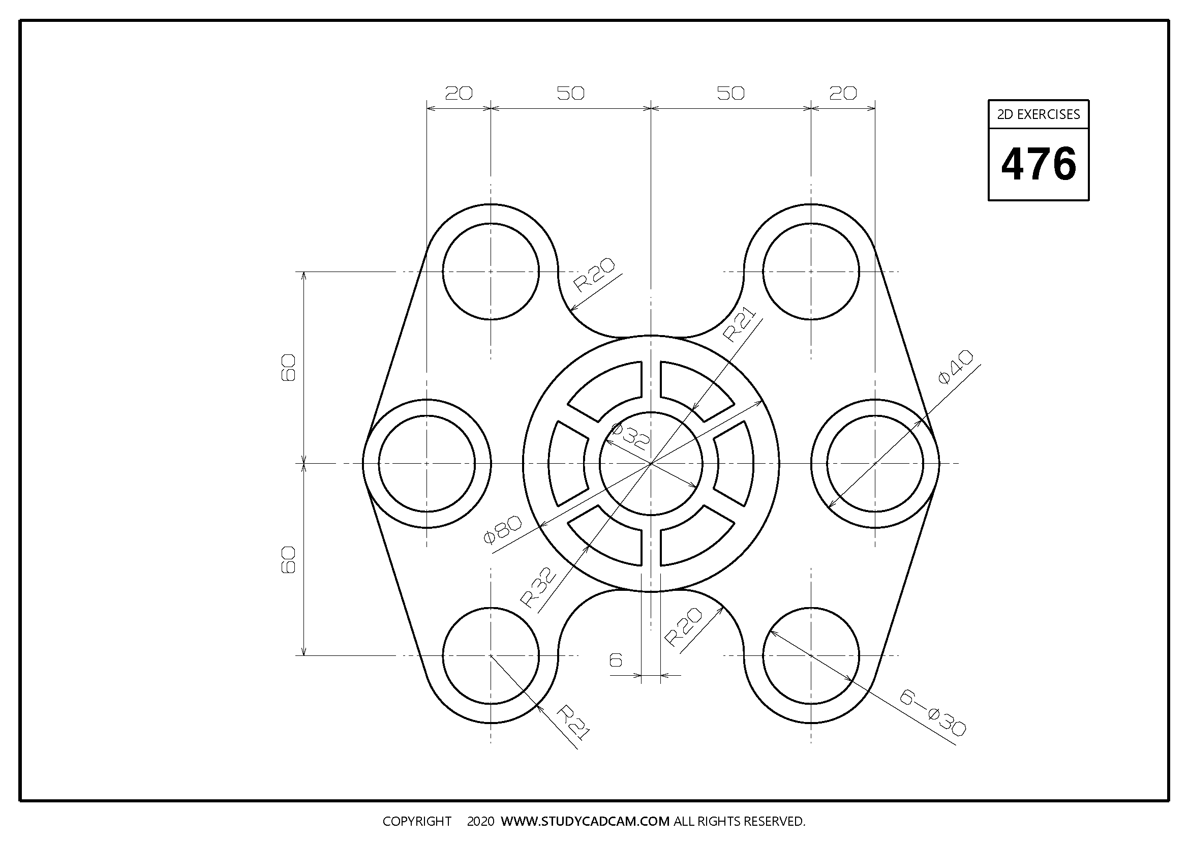 STUDYCADCAM 2D CAD EXERCISES 476 (PDF) - Payhip