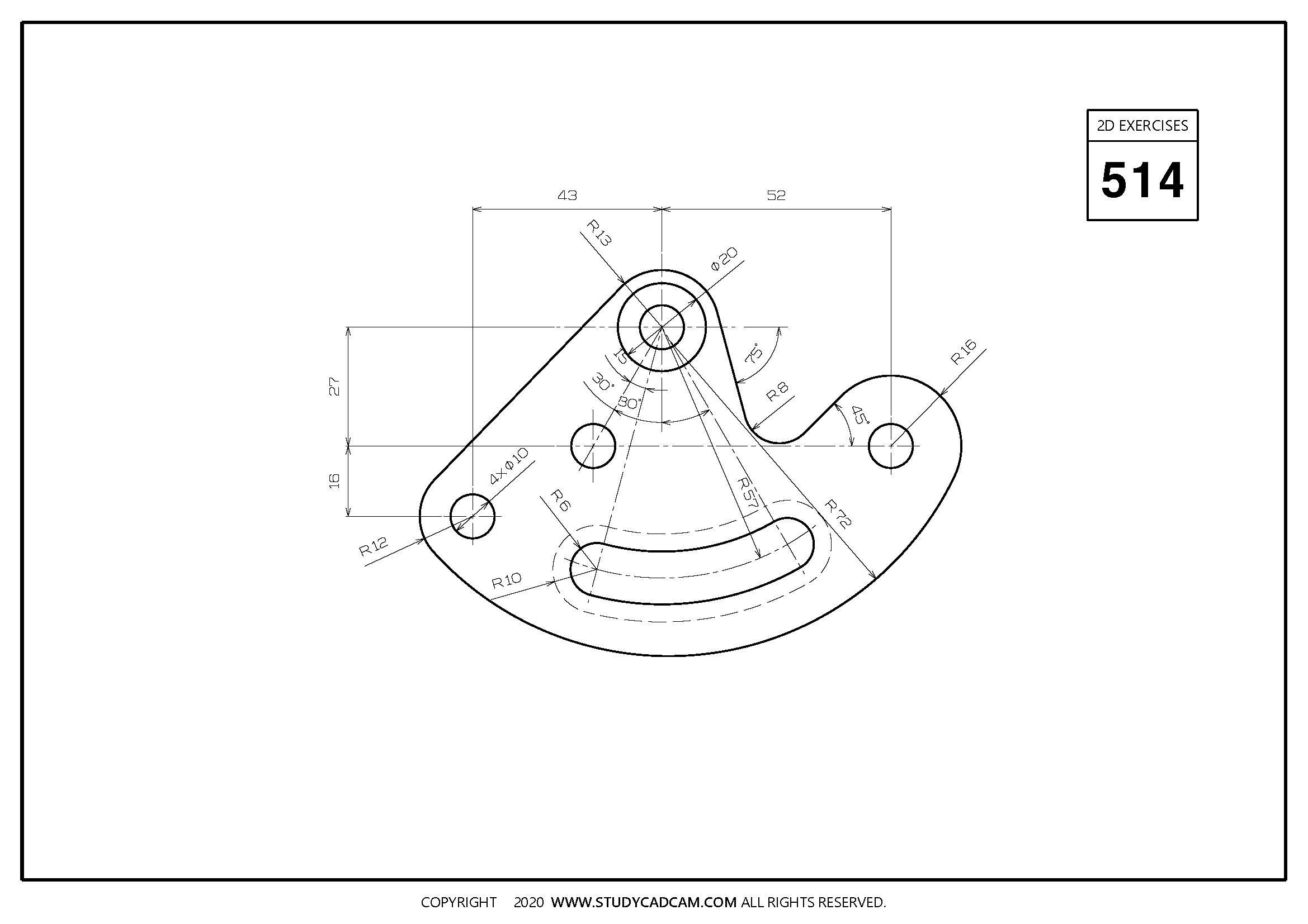 STUDYCADCAM 2D CAD EXERCISES 514 (PDF) - Payhip