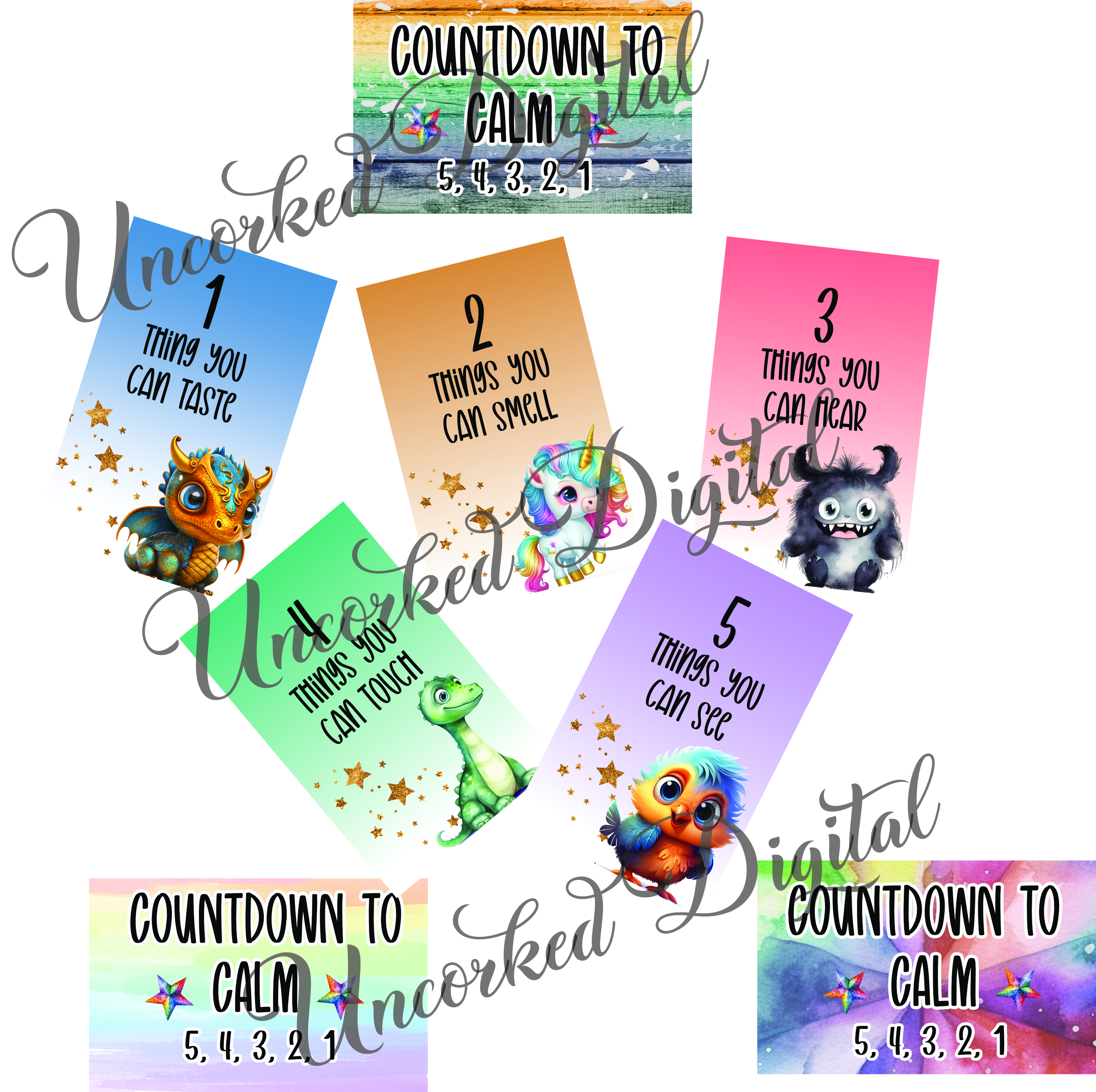 Countdown to calm rectangular resizable designs full bundle 63 PNG's ...
