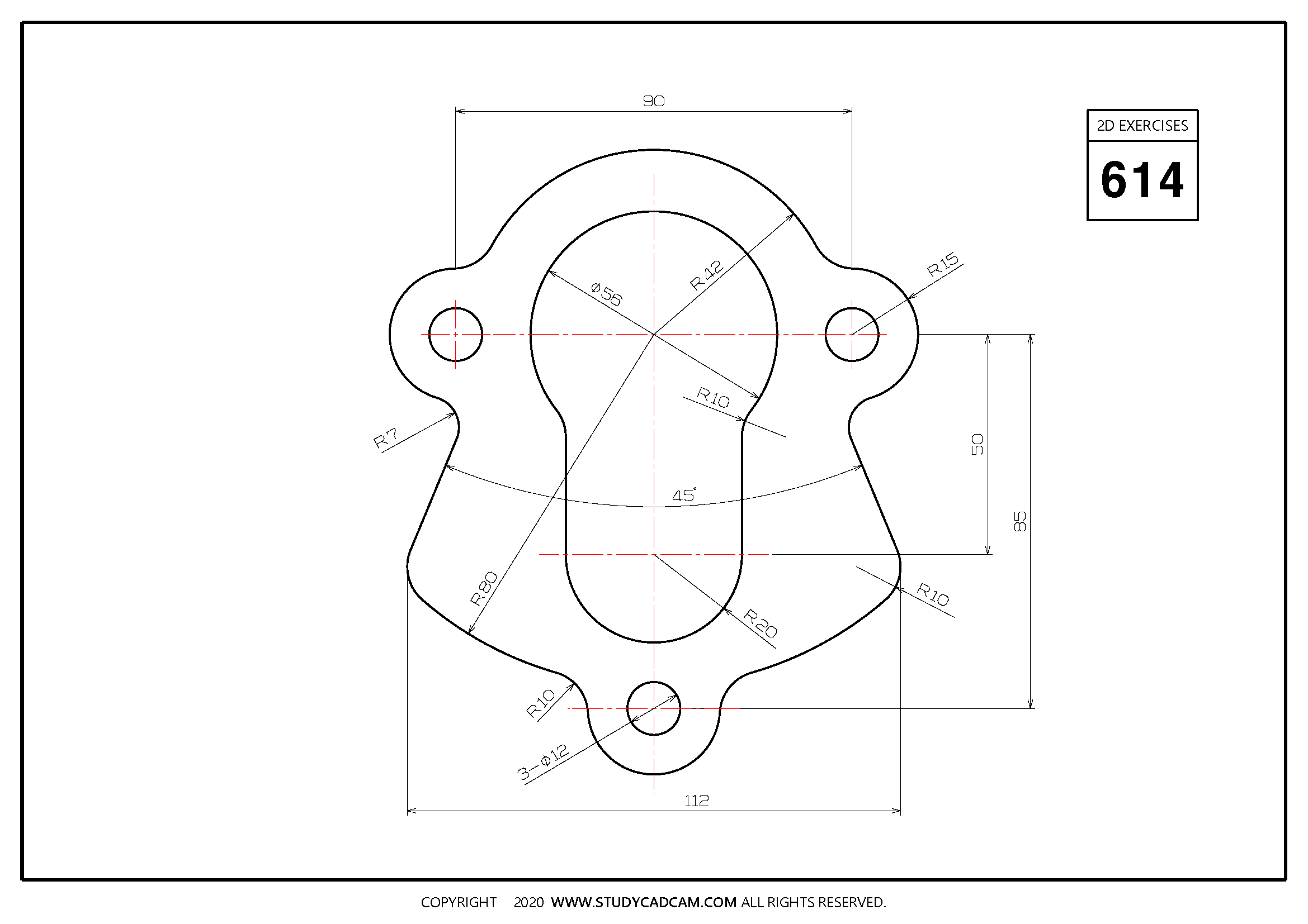 STUDYCADCAM 2D CAD EXERCISES 614 (PDF) - Payhip