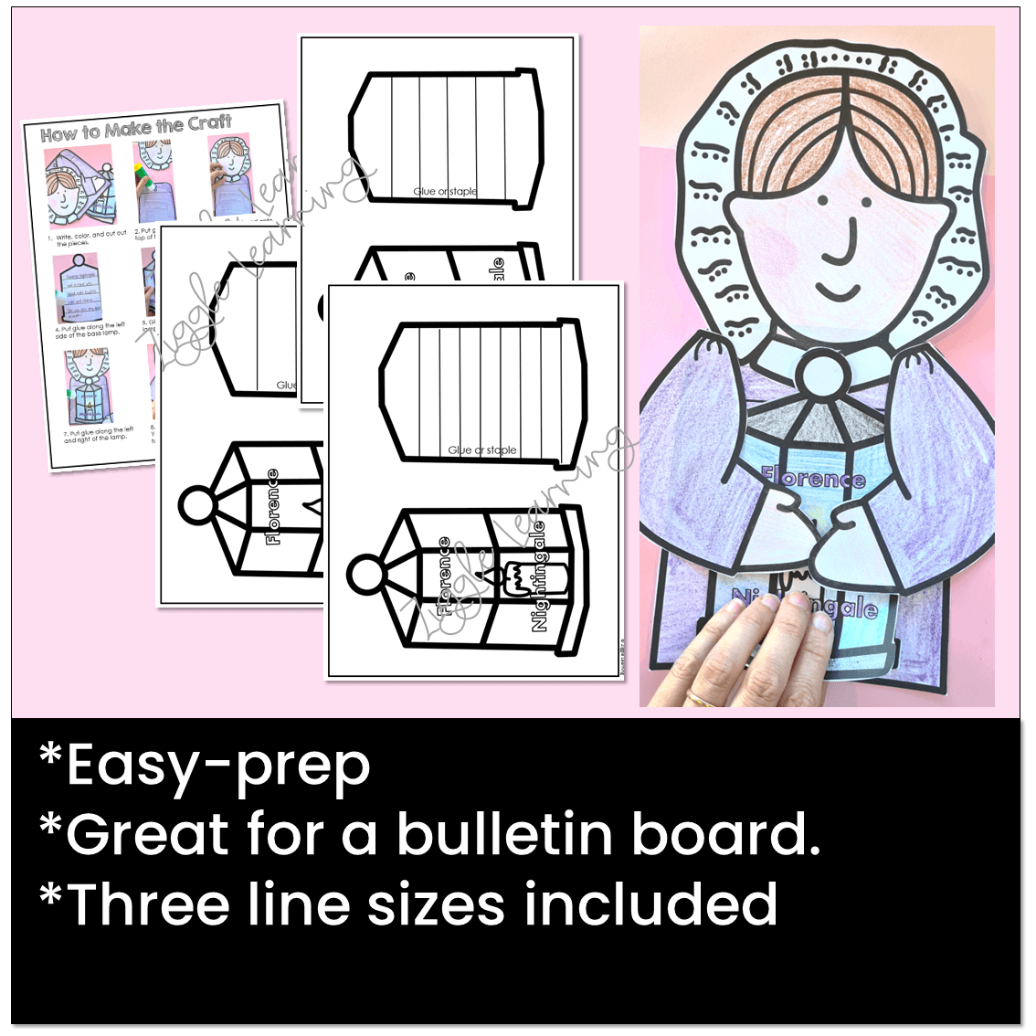 Florence Nightingale Writing Craft Women's History Month Activity