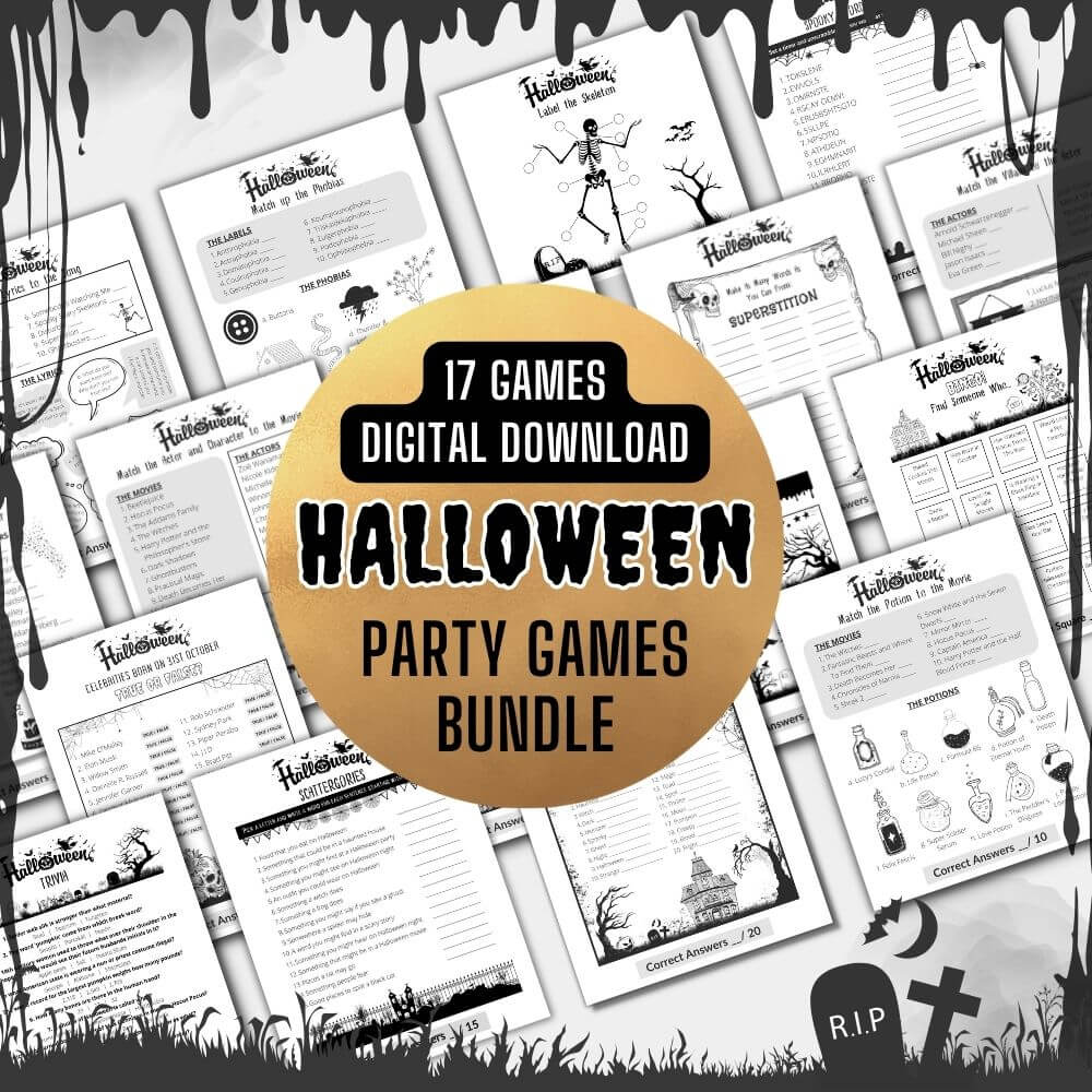 HALLOWEEN PARTY GAMES Bundle - Digital Download