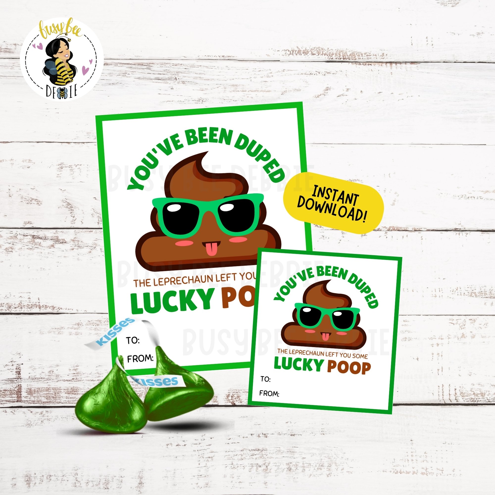 Kids Leprechaun Poop Tags | St Patrick's Day Party Favor Tags | St ...