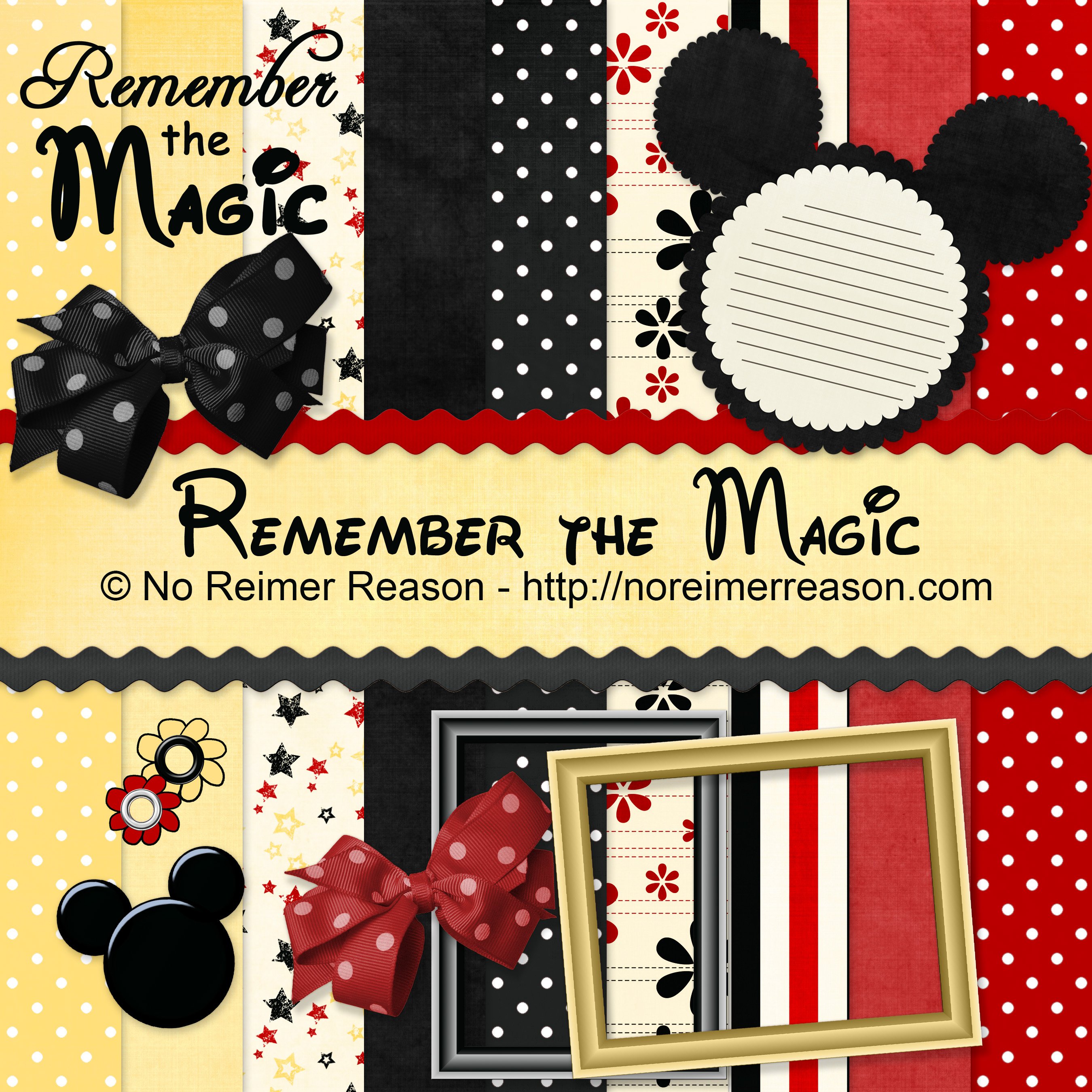 Remember the Magic - Digital Papers & Scrapbook Kit