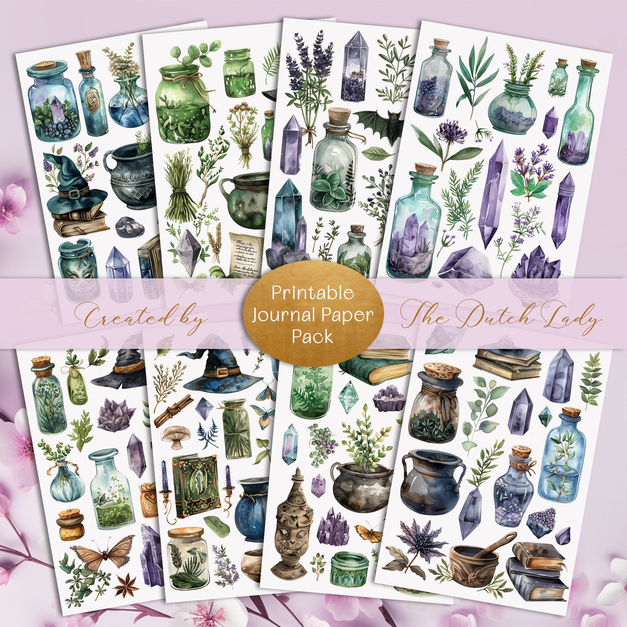 Witchy Stuff Printable Decoupage Sheets