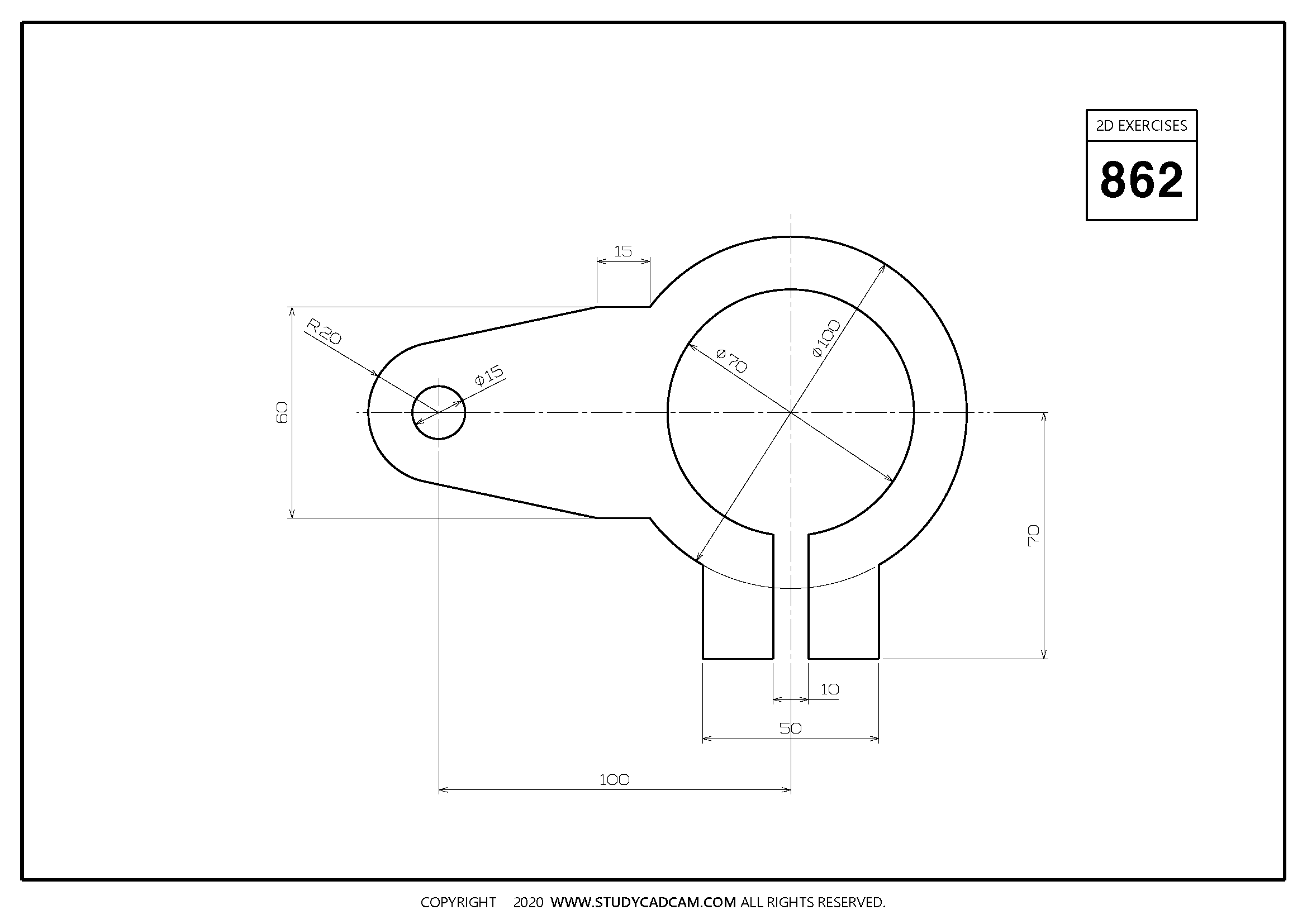 STUDYCADCAM 2D CAD EXERCISES 862 (PDF) - Payhip