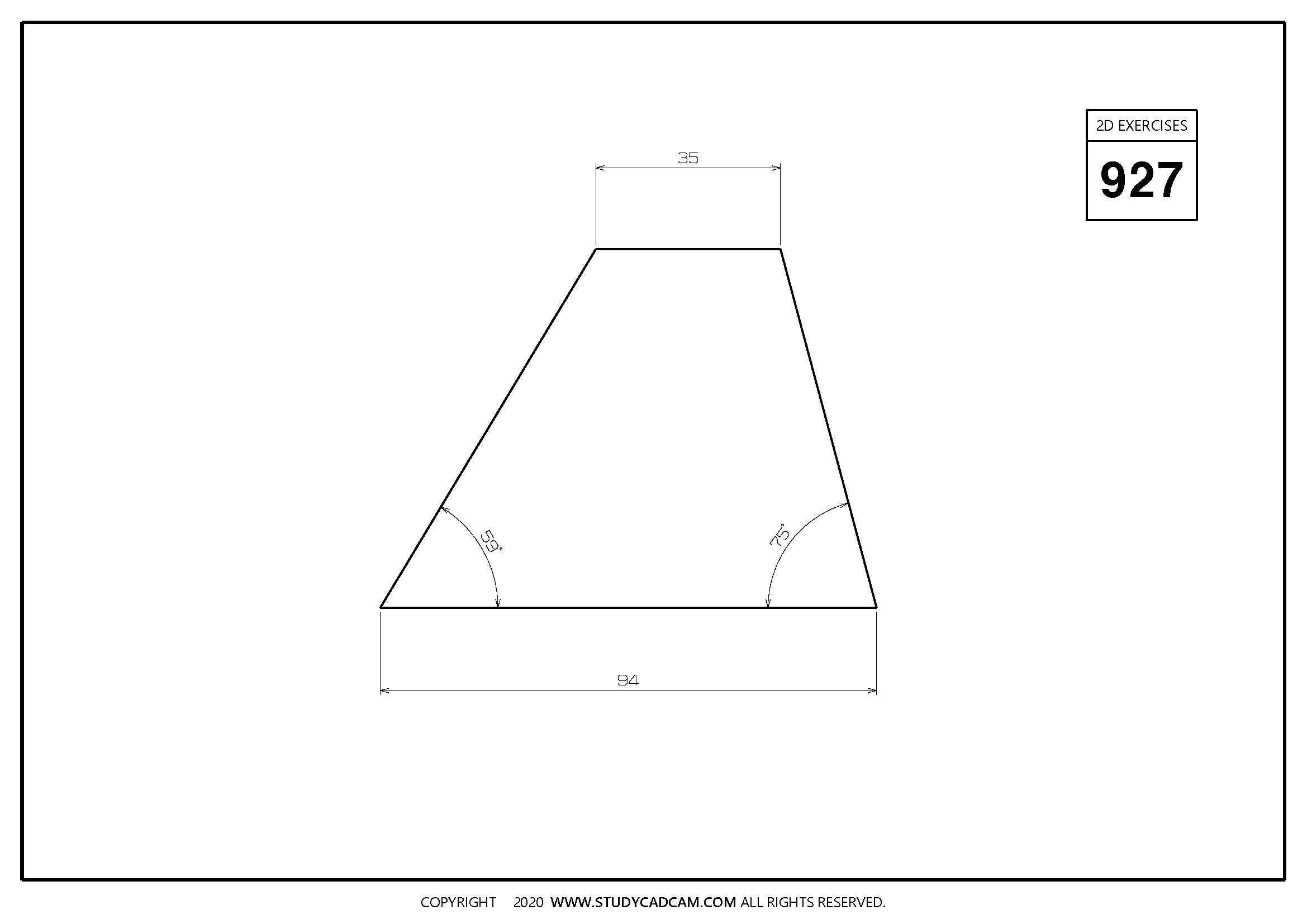 STUDYCADCAM 2D CAD EXERCISES 927 (PDF) - Payhip