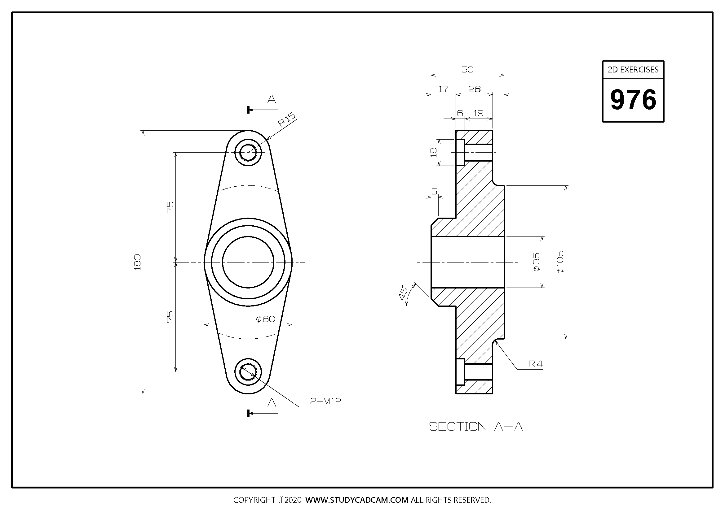 STUDYCADCAM 2D CAD EXERCISES 976 (PDF) - Payhip