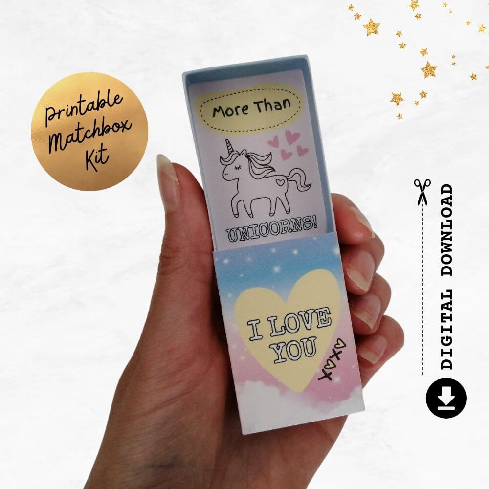 SURPRISE TRIP REVEAL - PASSPORT MATCHBOX CRAFT KIT - Digital Download