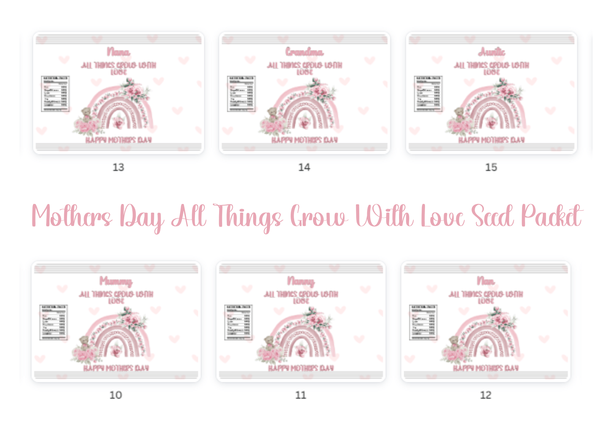 DIGITAL MOTHERS DAY SEED PACKET - Payhip