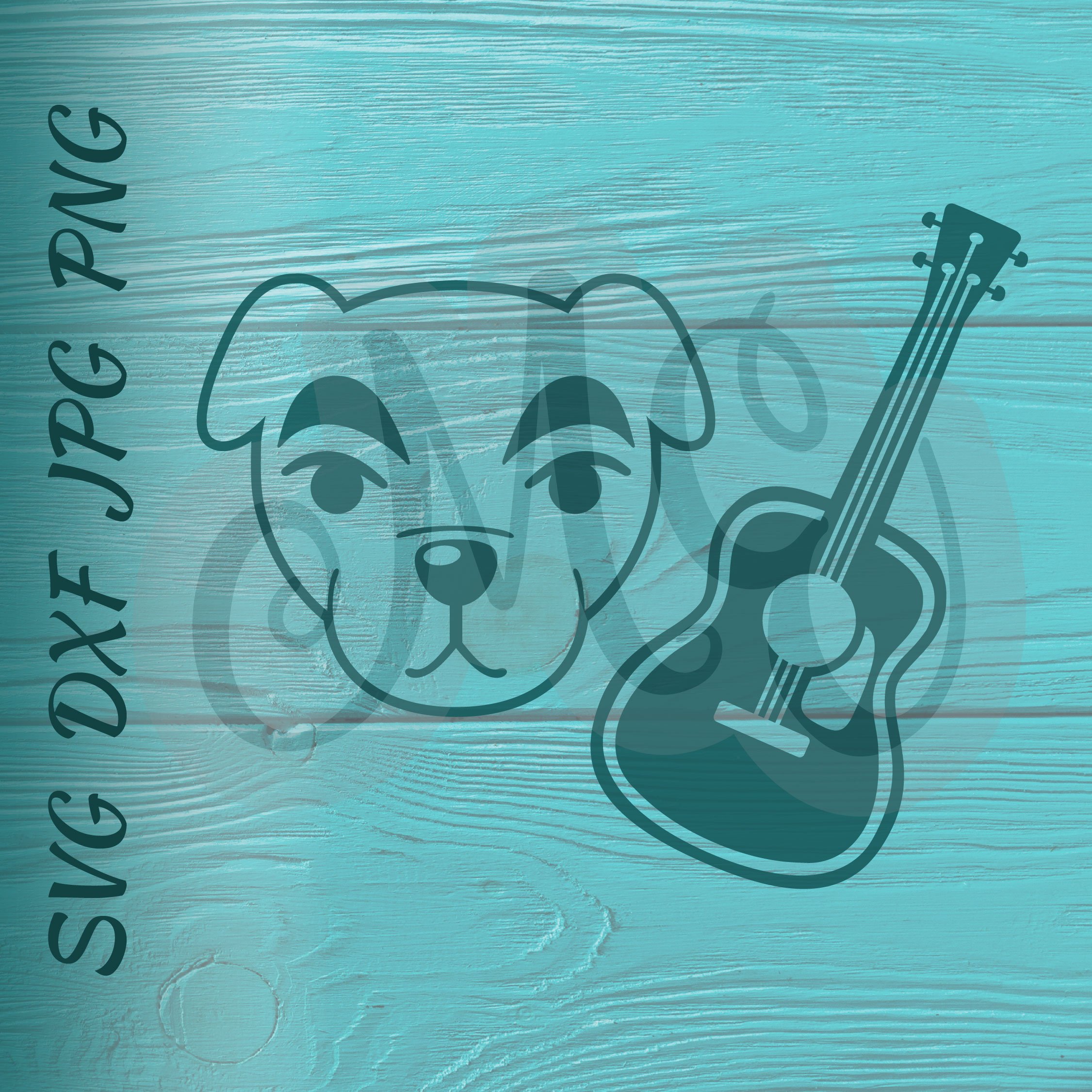 KK Slider & Guitar | Animal Crossing SVG, DXF - Payhip